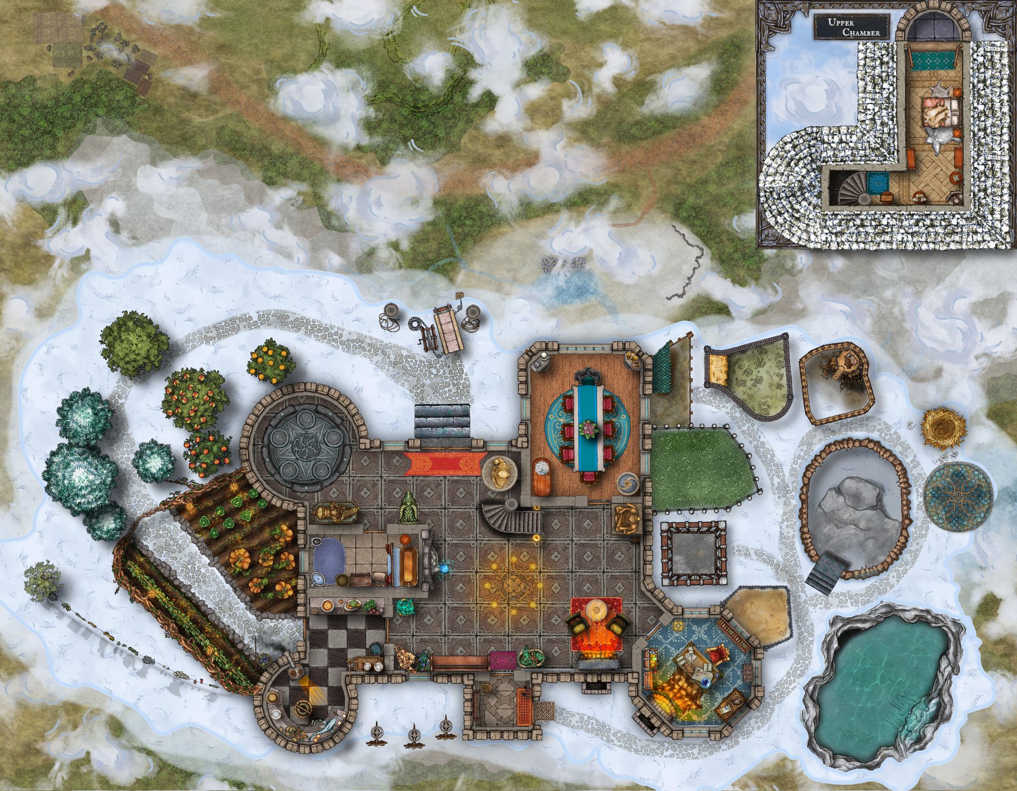 Cloud Giant Castle | Inkarnate - Create Fantasy Maps Online