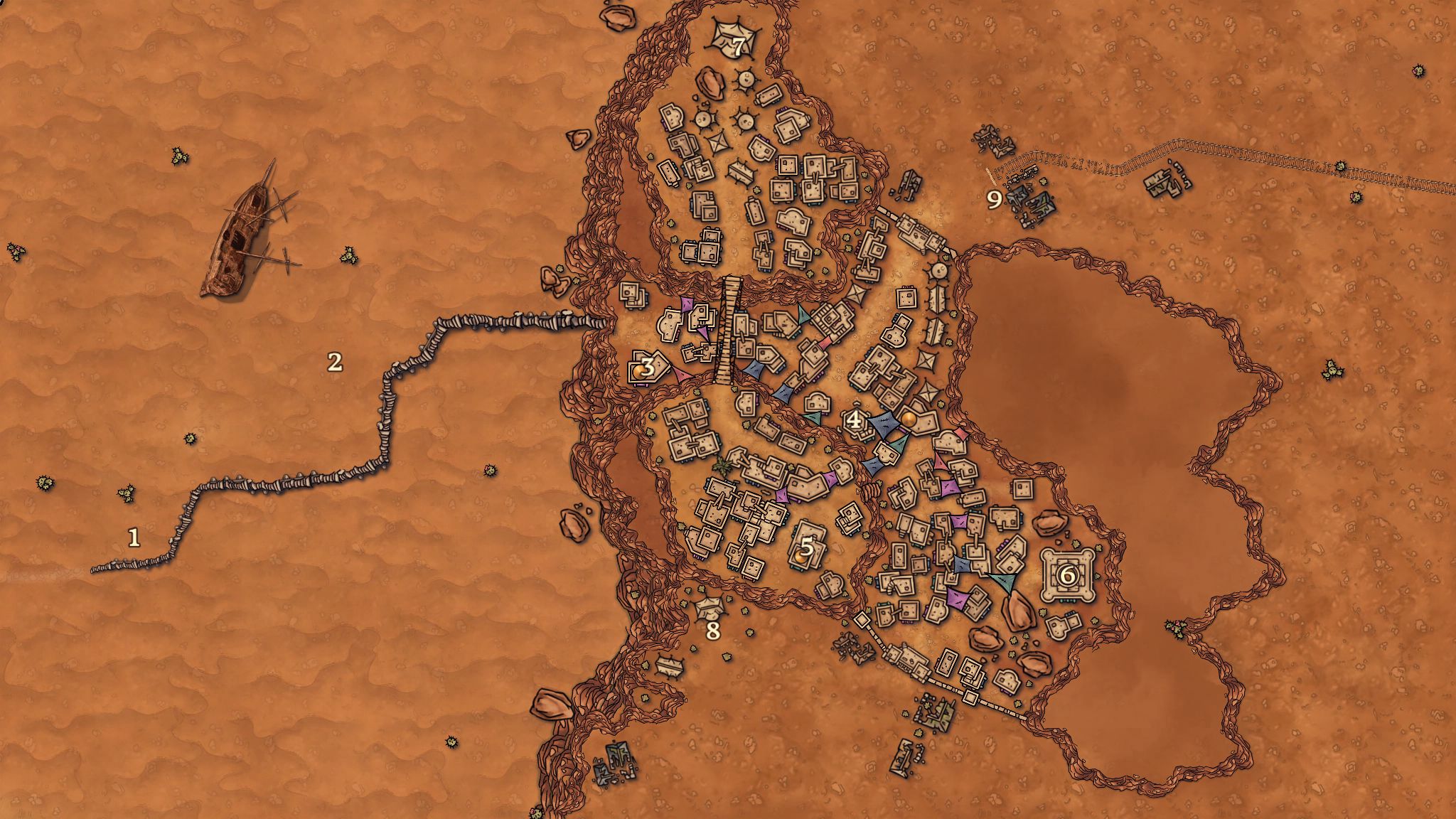 Desert City | Inkarnate - Create Fantasy Maps Online
