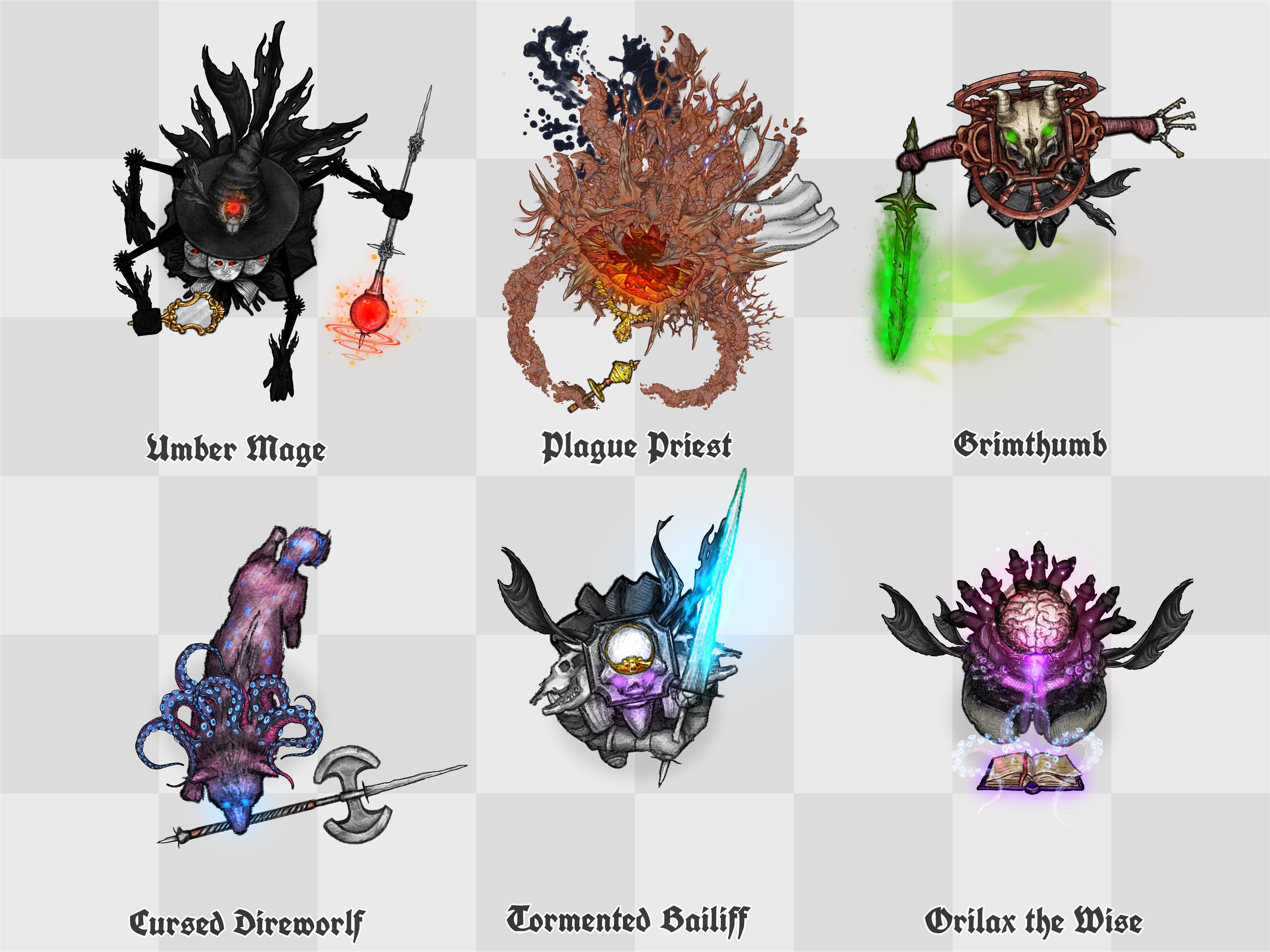 Dark Fantasy Monster Tokens | Inkarnate - Create Fantasy Maps Online