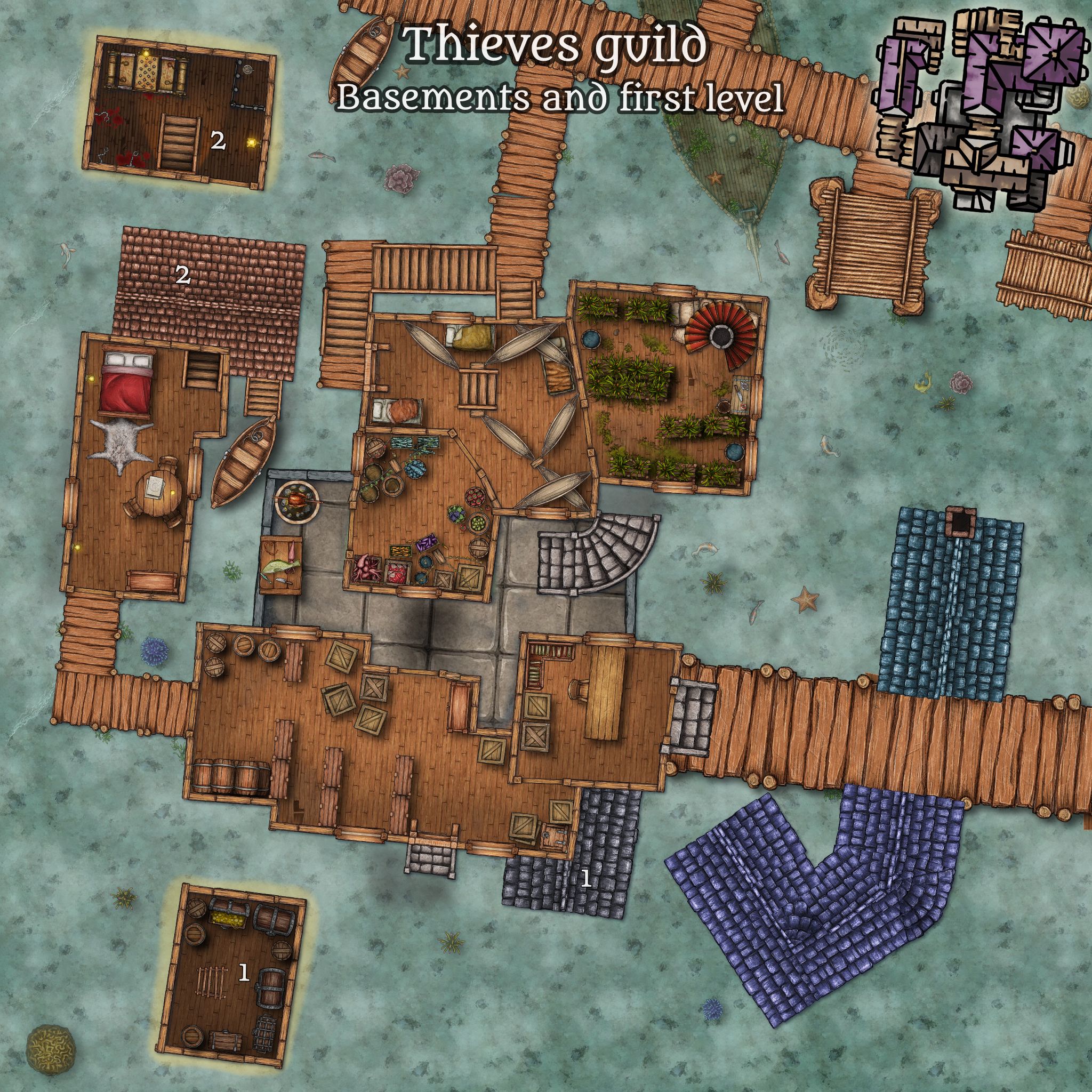 Thieves guild part 1 | Inkarnate - Create Fantasy Maps Online