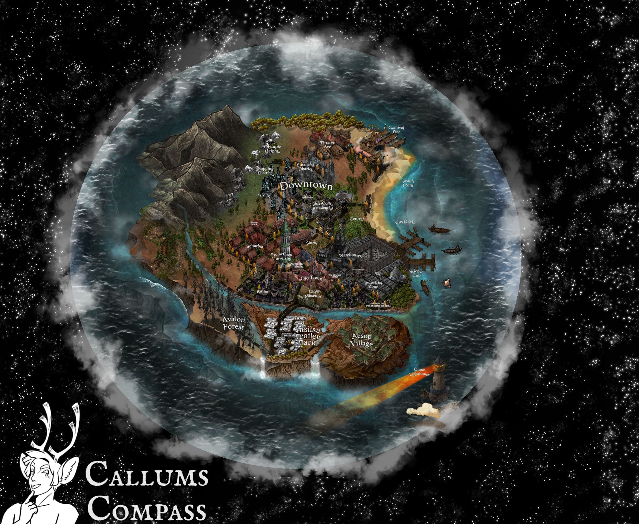 Modern City Scape 2 | Inkarnate - Create Fantasy Maps Online