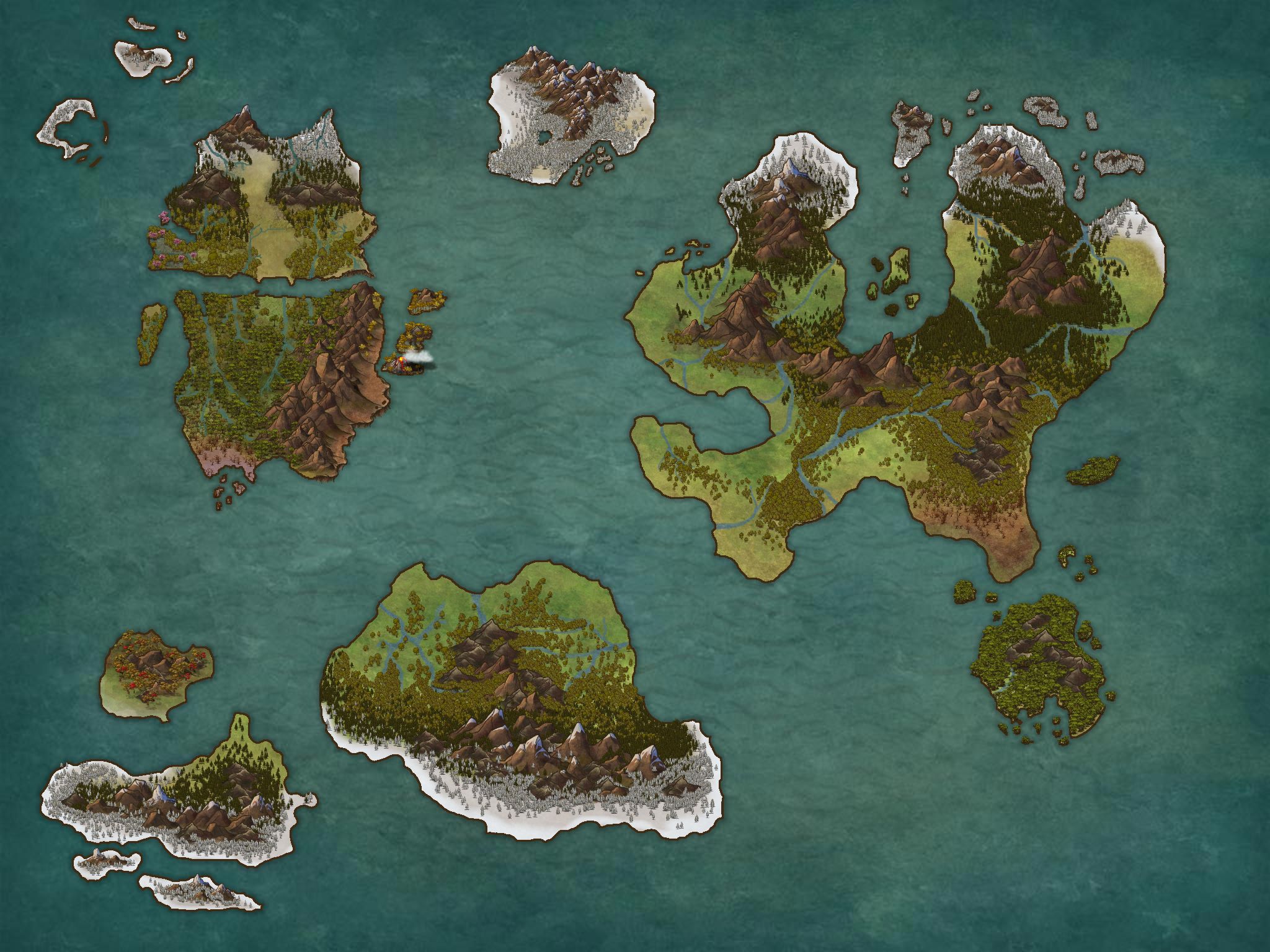 World Map (Blank) | Inkarnate - Create Fantasy Maps Online