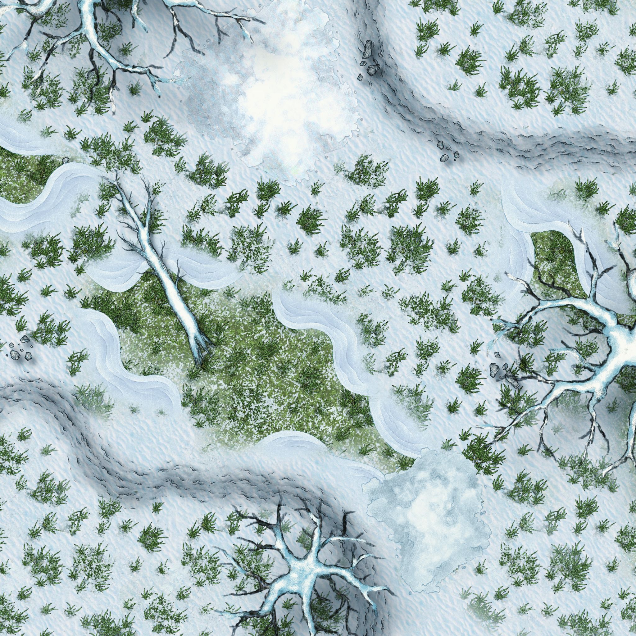 random winter encounter | Inkarnate - Create Fantasy Maps Online