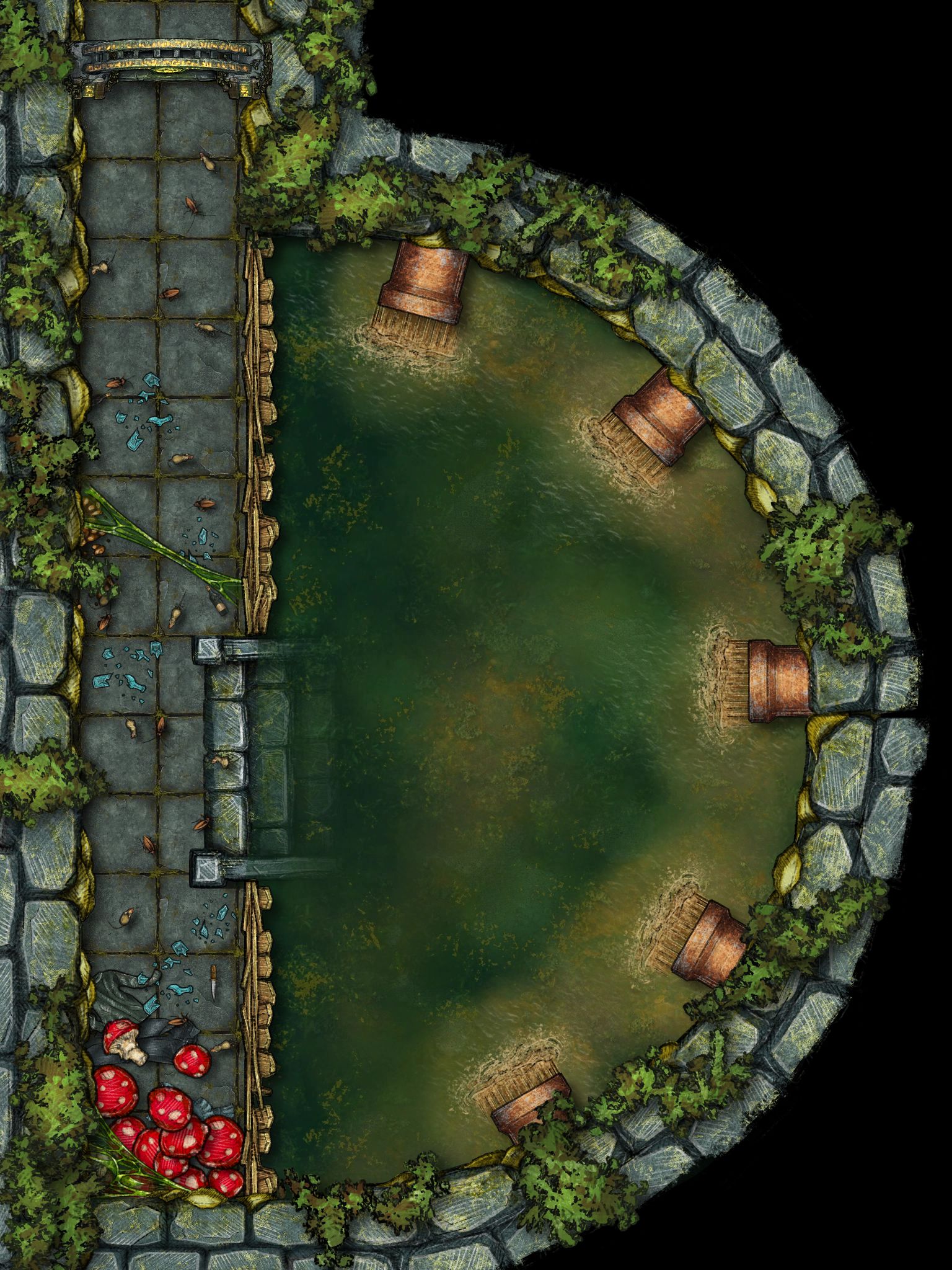 Sewer Room | Inkarnate - Create Fantasy Maps Online