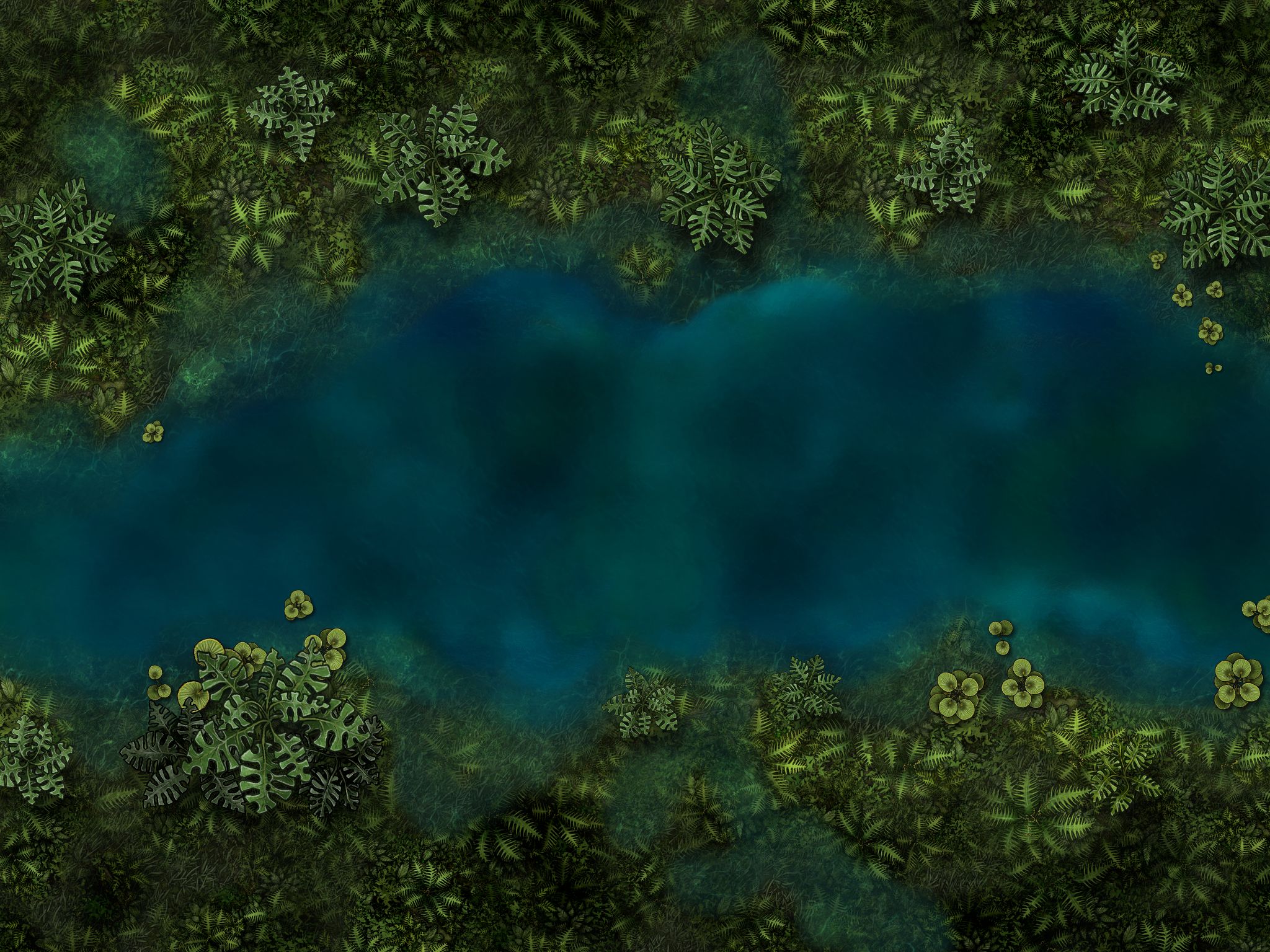 Xend'rik Jungle River | Inkarnate - Create Fantasy Maps Online