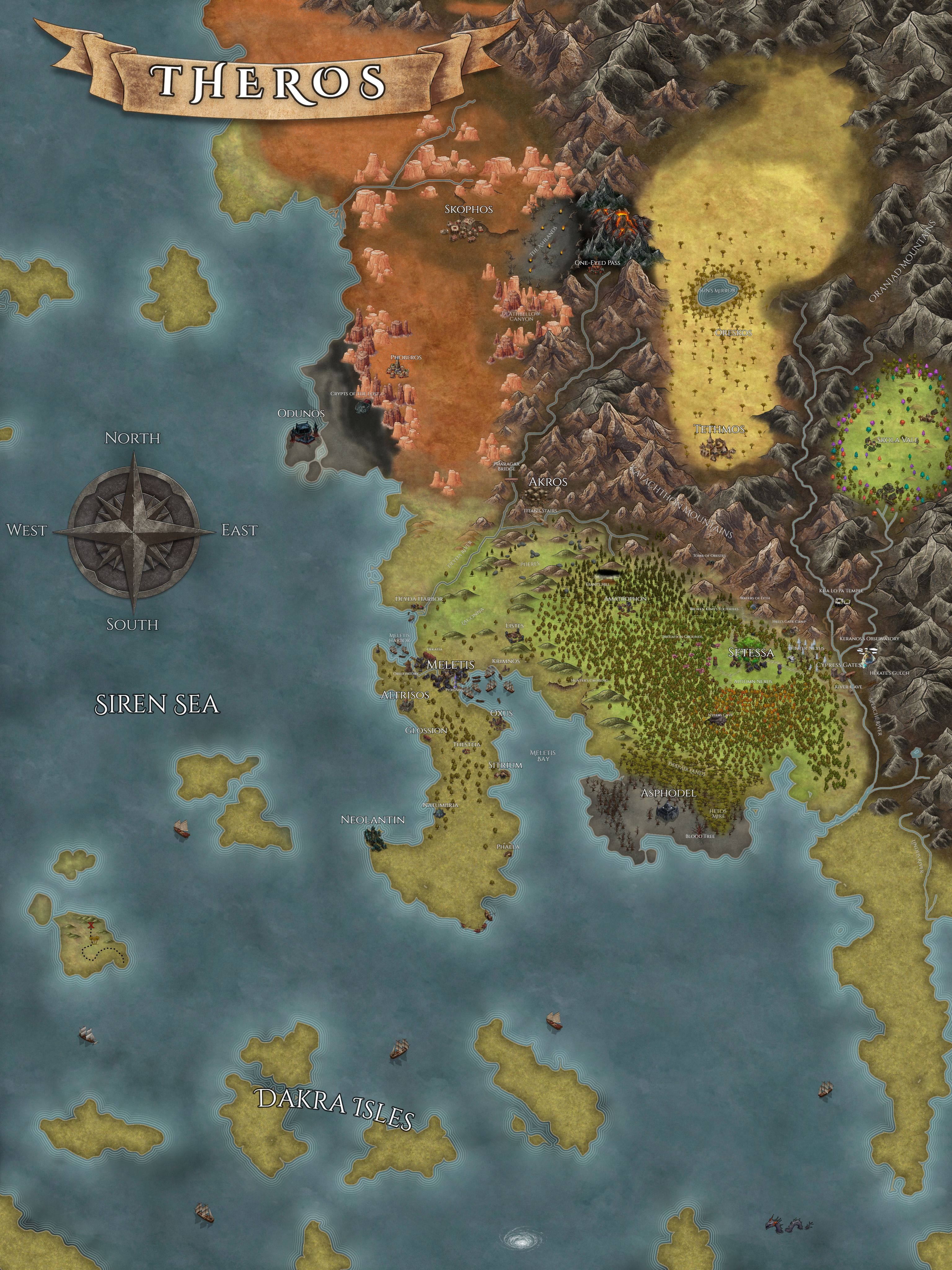 Theros World Map | Inkarnate - Create Fantasy Maps Online