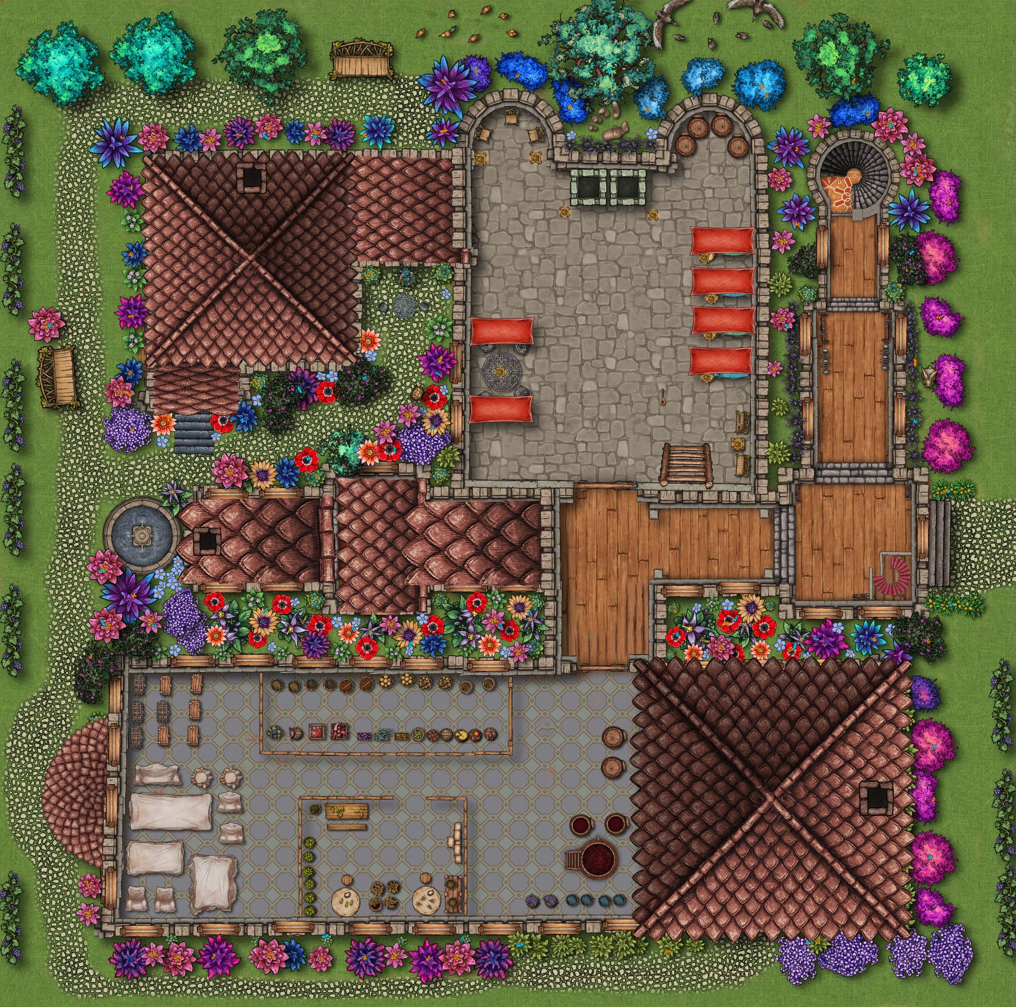 CASTLE FIFTH FLOOR | Inkarnate - Create Fantasy Maps Online
