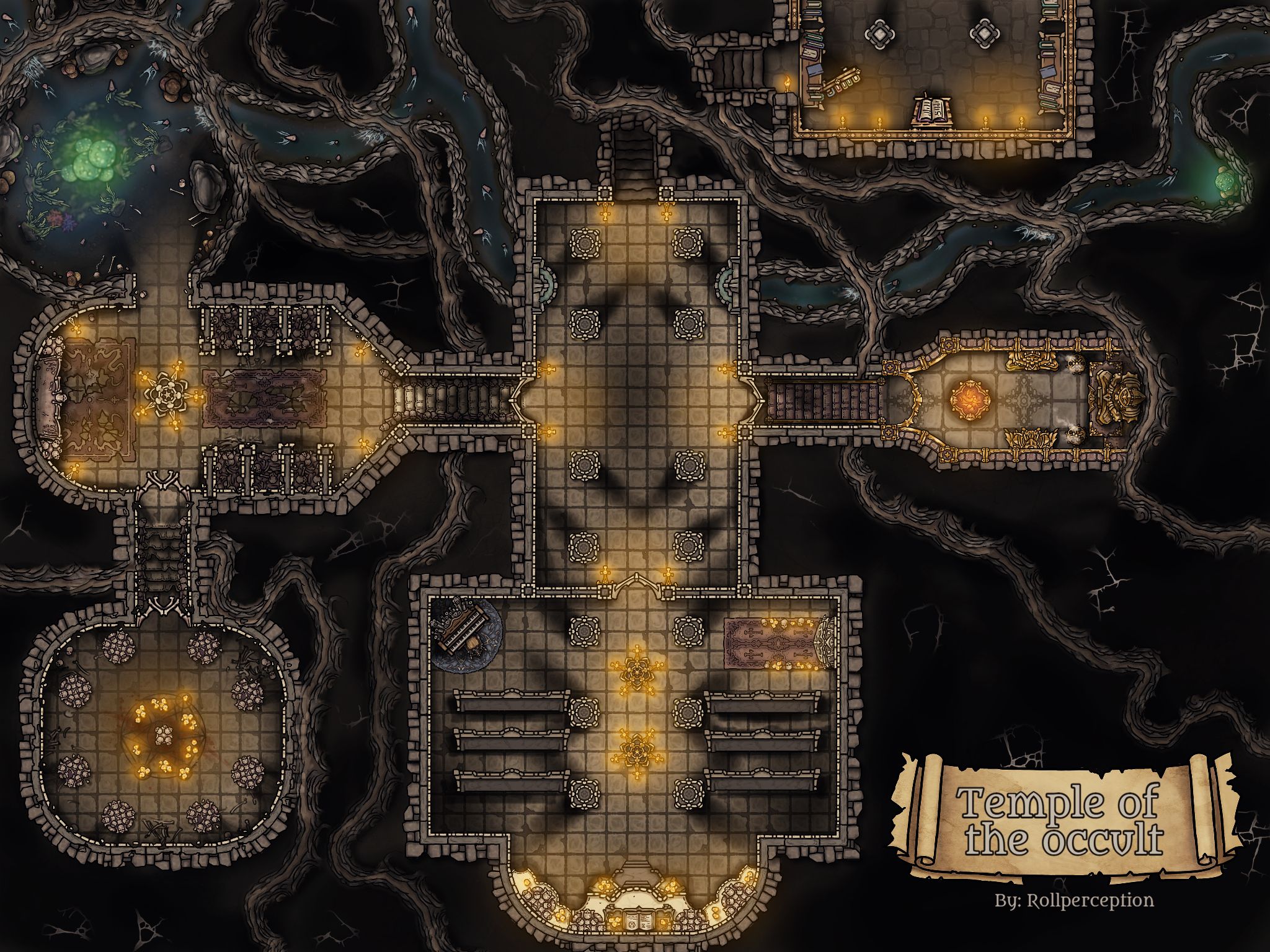 Temple of the occult | Inkarnate - Create Fantasy Maps Online