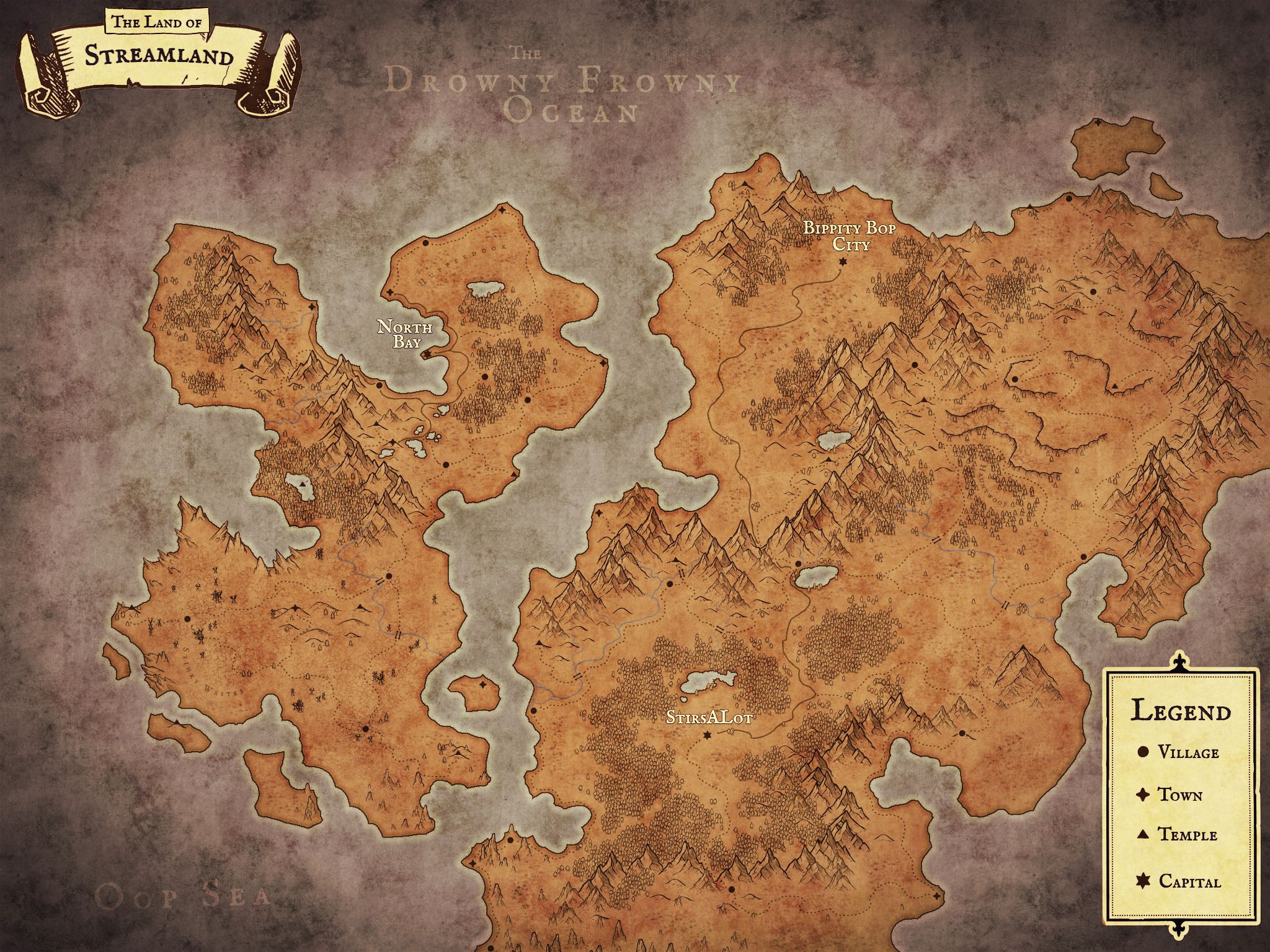 Parchment Map Stream | Inkarnate - Create Fantasy Maps Online