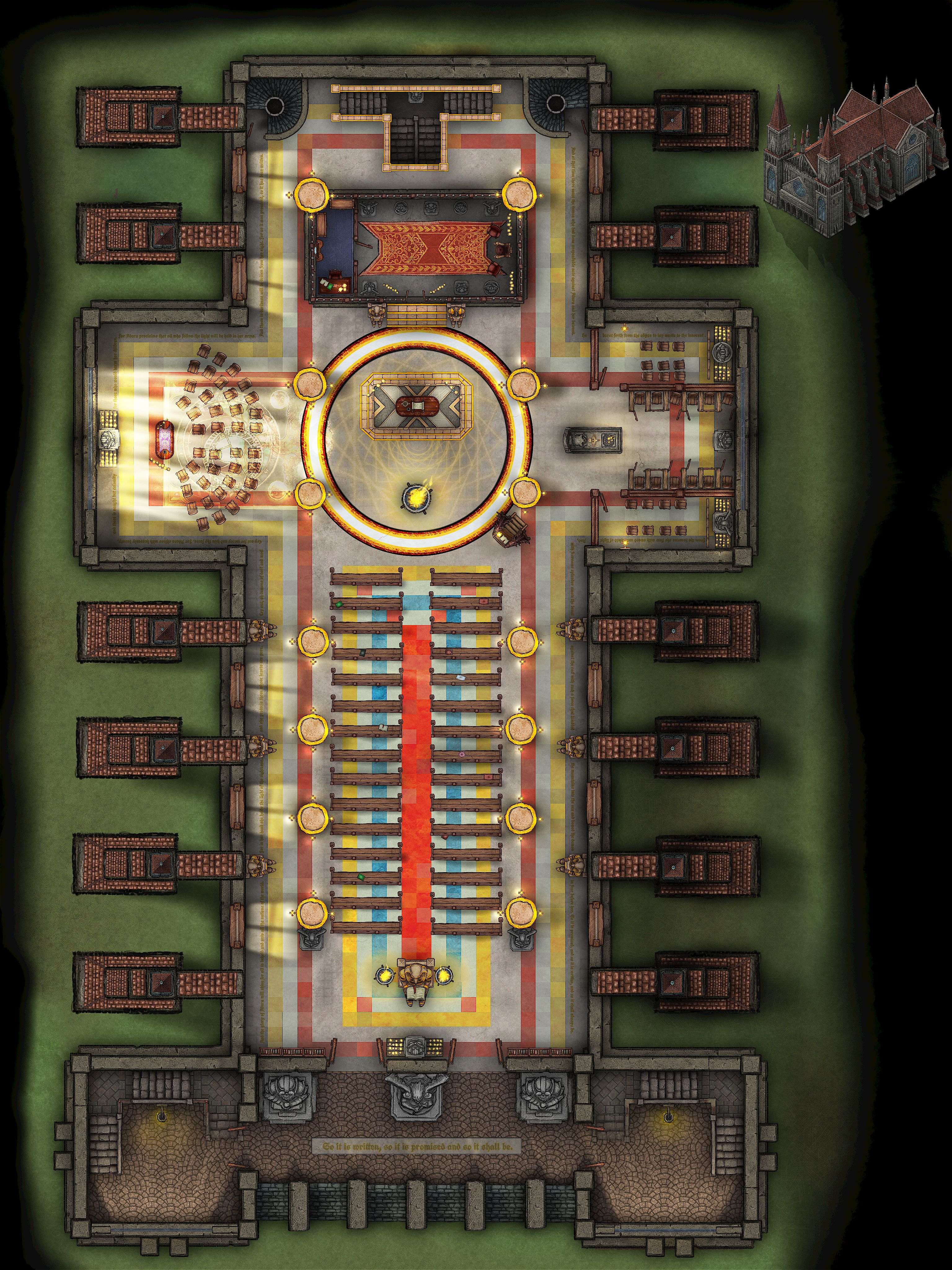 Cathedral D'Adara | Inkarnate - Create Fantasy Maps Online