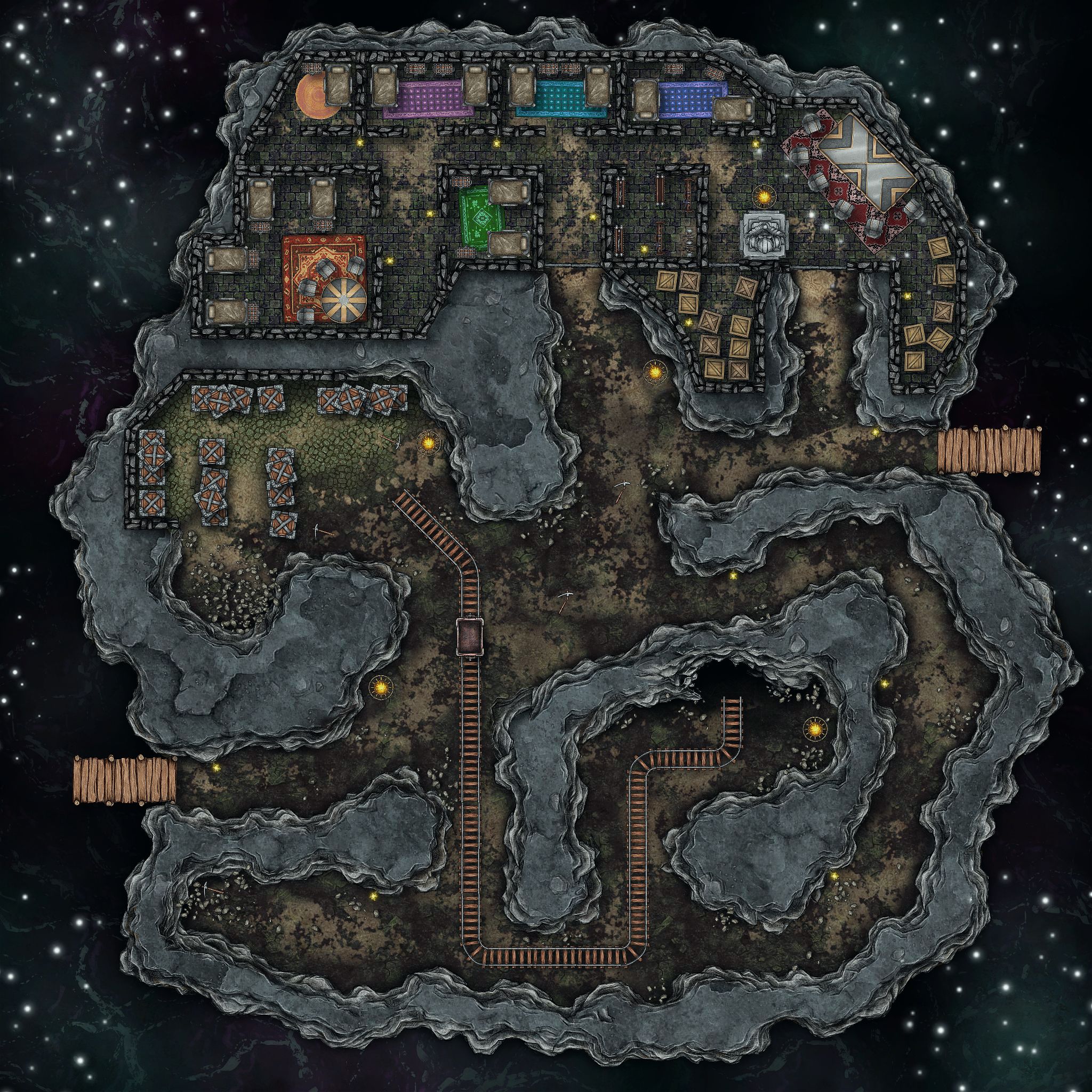 spelljammer asteroid | Inkarnate - Create Fantasy Maps Online