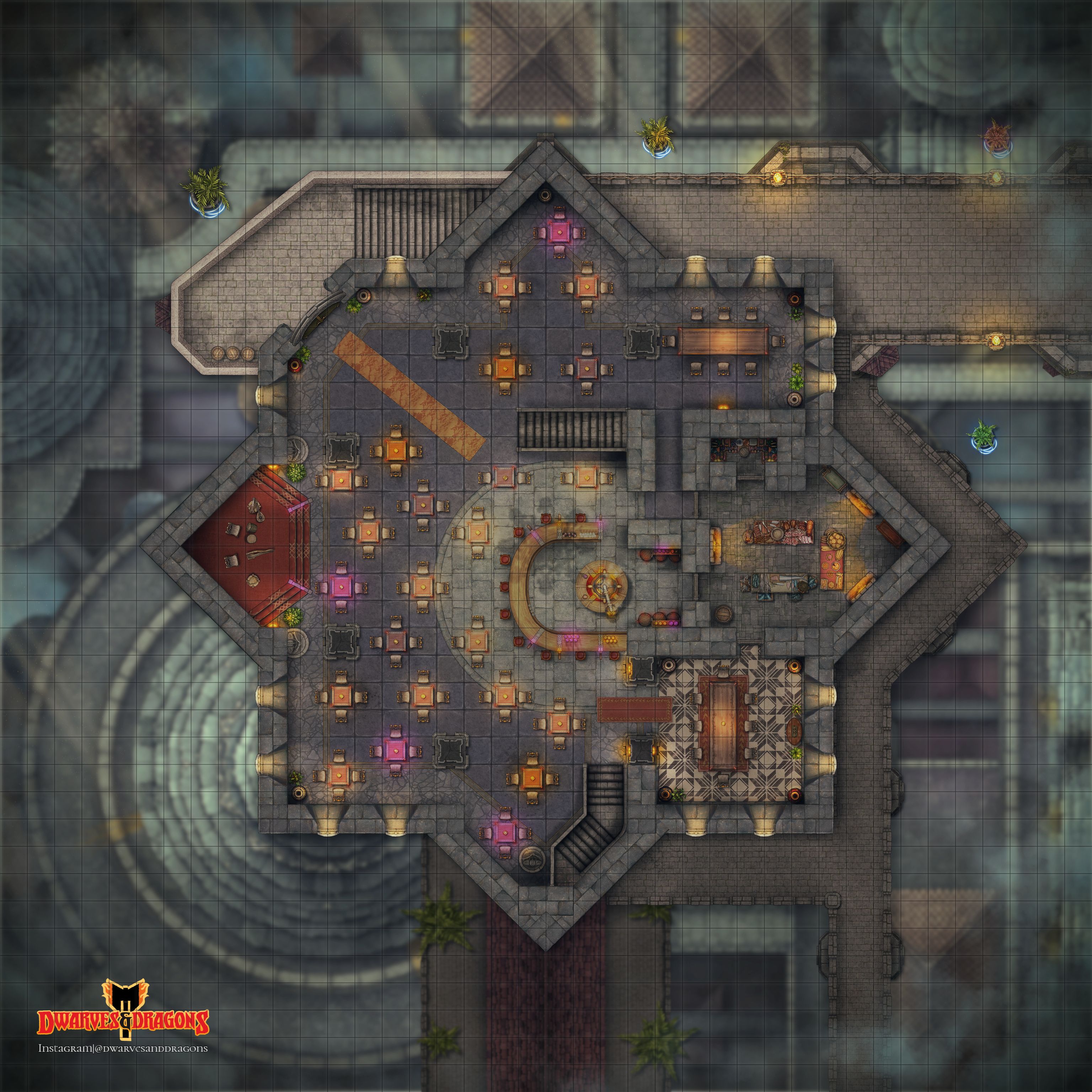 Sharn - Tower Tavern | Inkarnate - Create Fantasy Maps Online