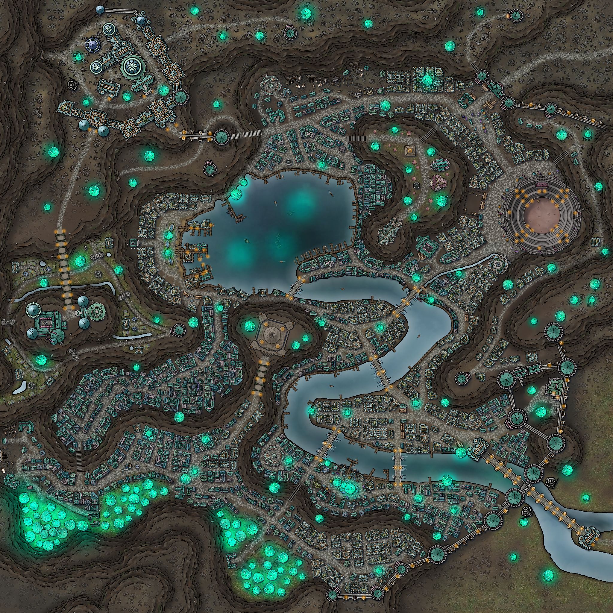 Dwarven City | Inkarnate - Create Fantasy Maps Online