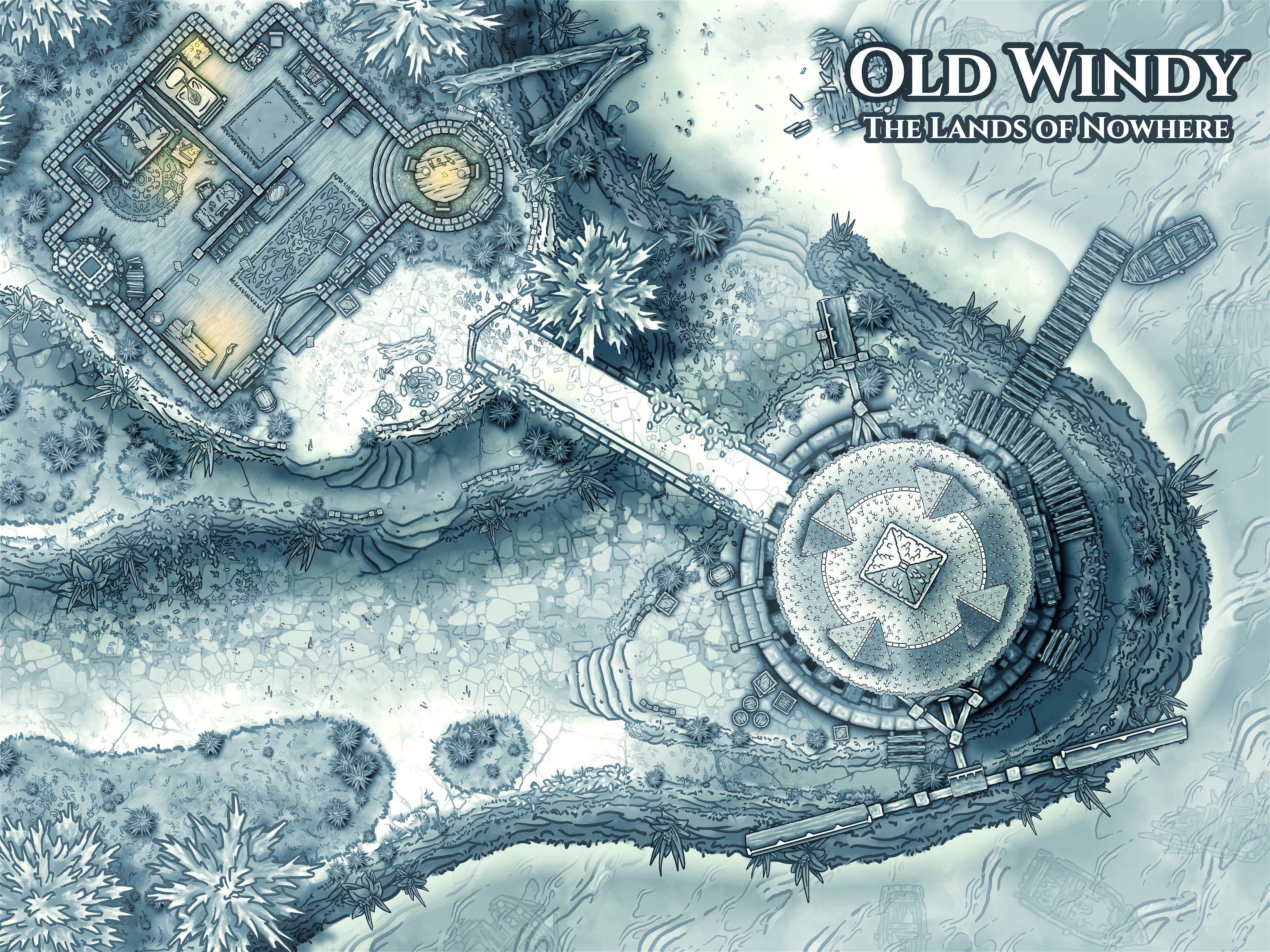 Old Windy (The Lands of Nowhere) | Inkarnate - Create Fantasy Maps Online