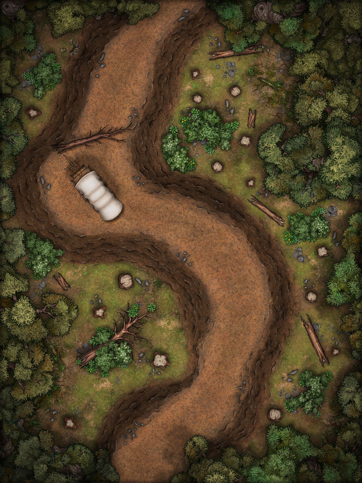 Road Blockage | Inkarnate - Create Fantasy Maps Online