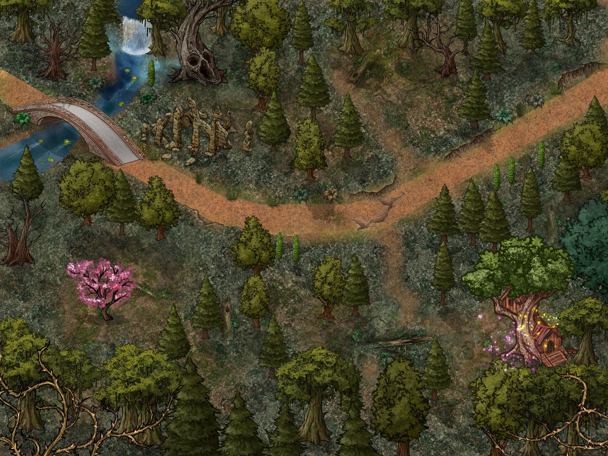 Enchanted Forest | Inkarnate - Create Fantasy Maps Online