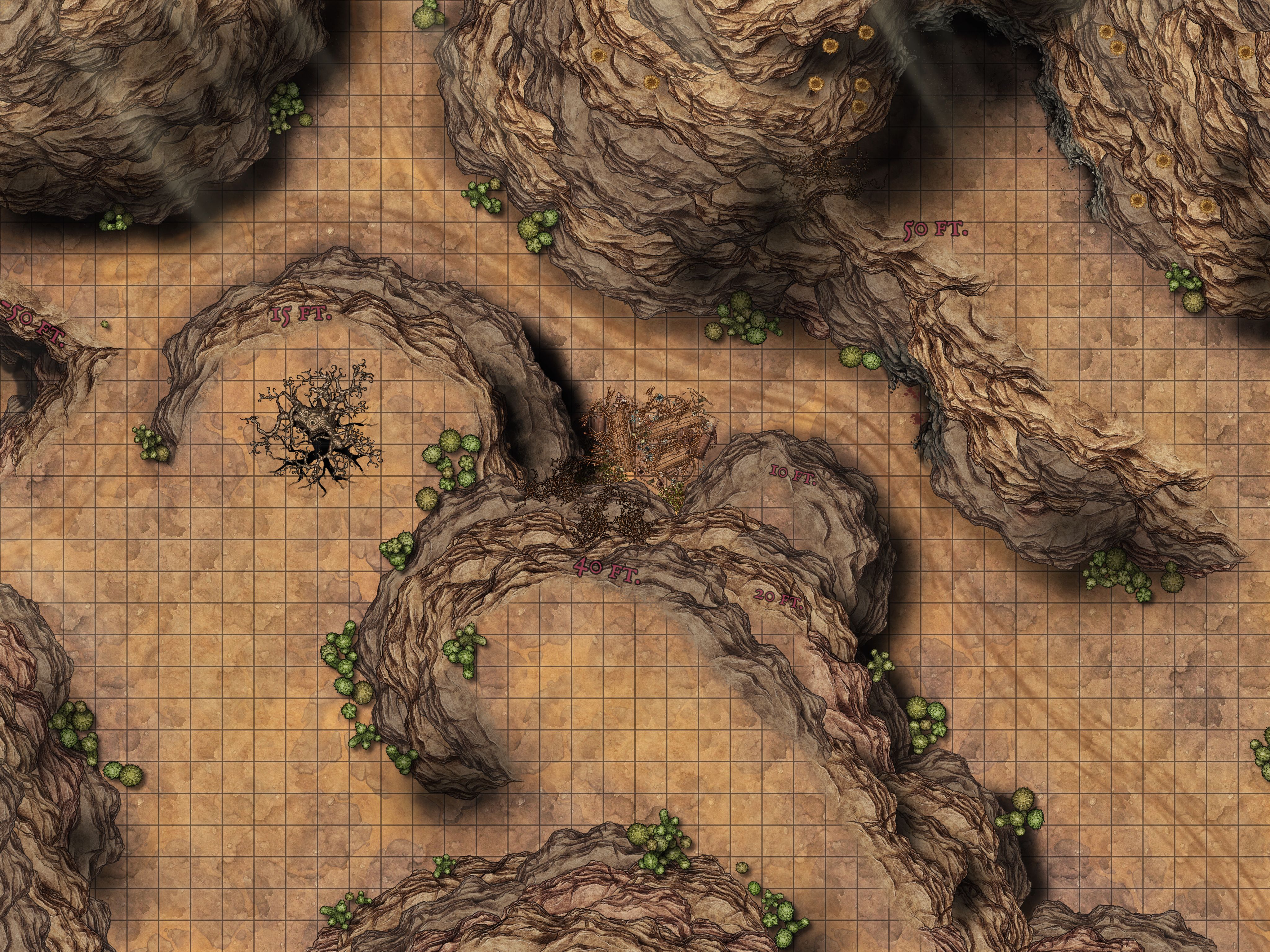 Desert mountains | Inkarnate - Create Fantasy Maps Online