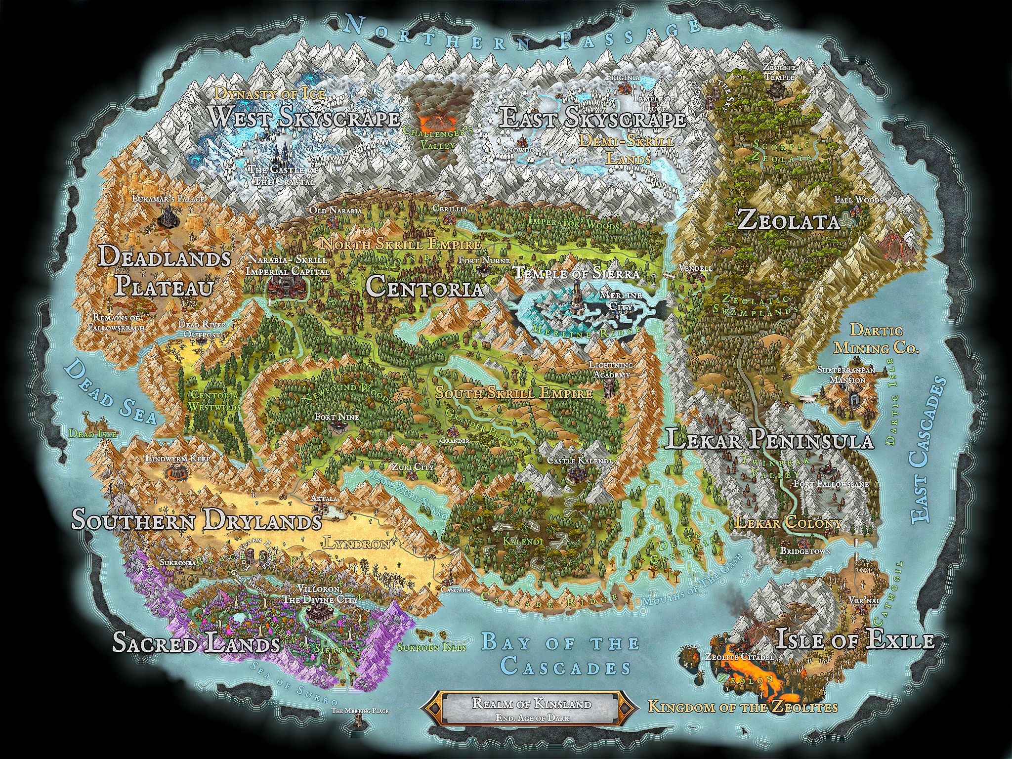 Realm of Kinsland | Inkarnate - Create Fantasy Maps Online