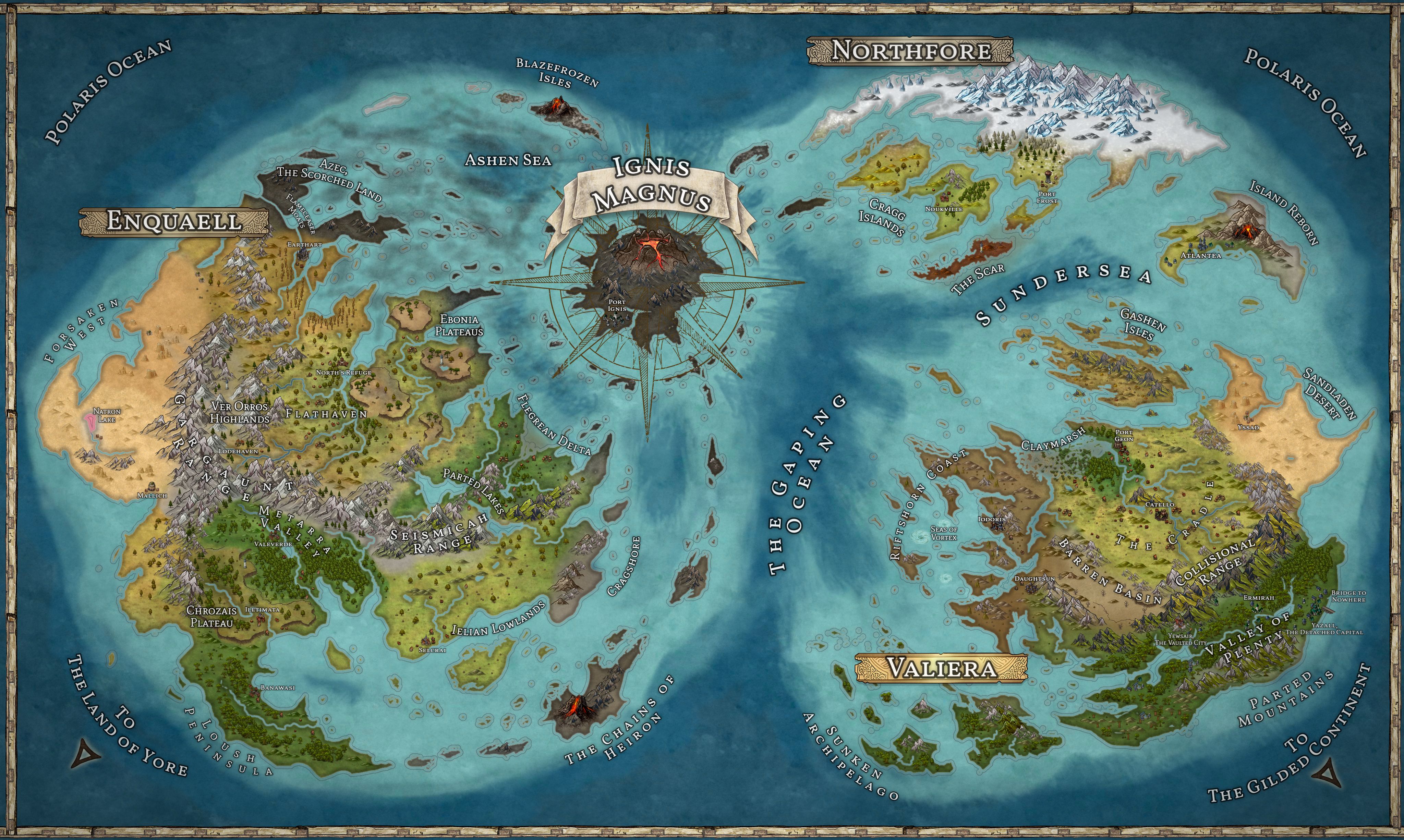 Post-Convergence (world) | Inkarnate - Create Fantasy Maps Online