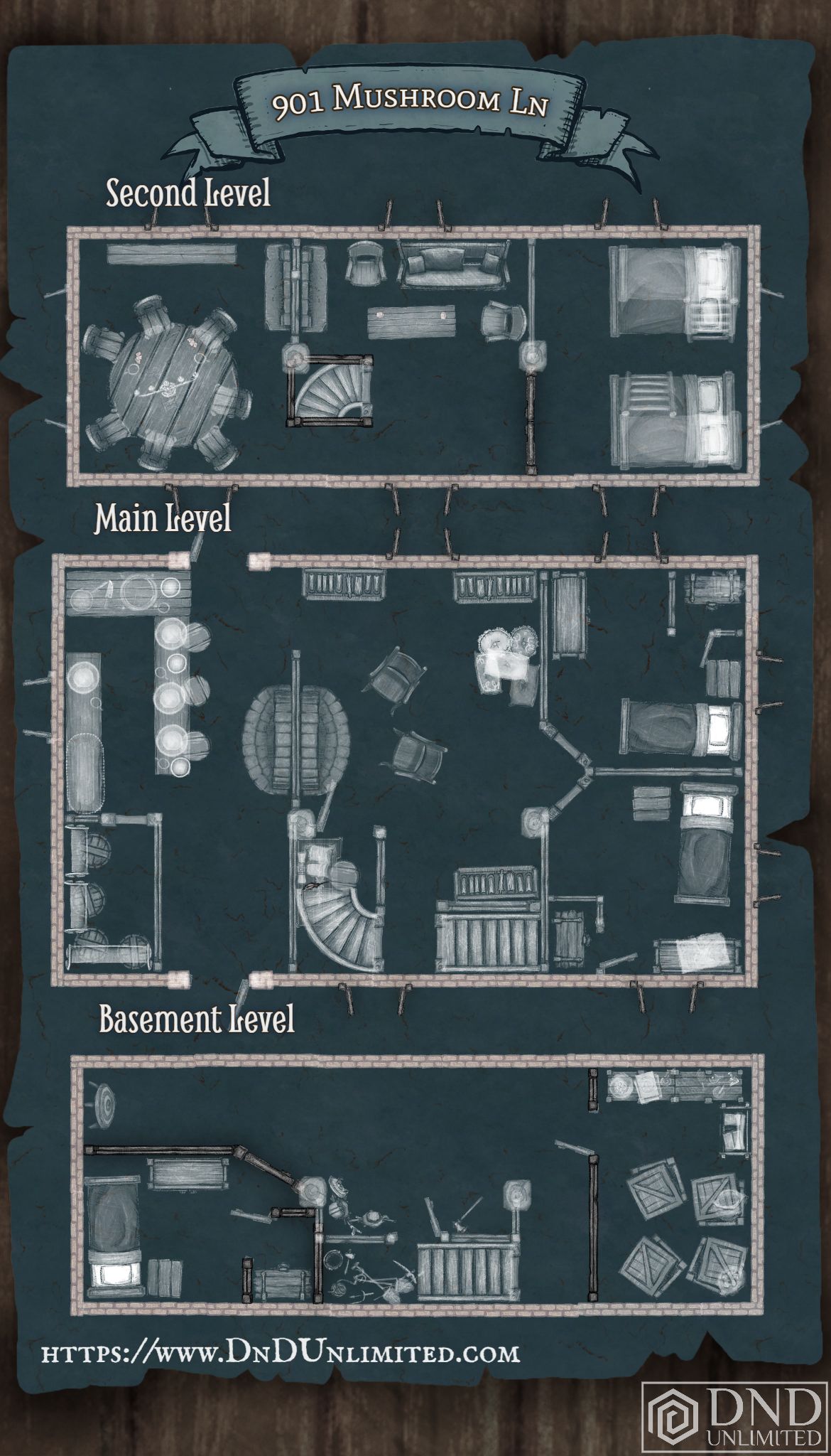 901 Mushroom Lane Blueprint | Inkarnate - Create Fantasy Maps Online