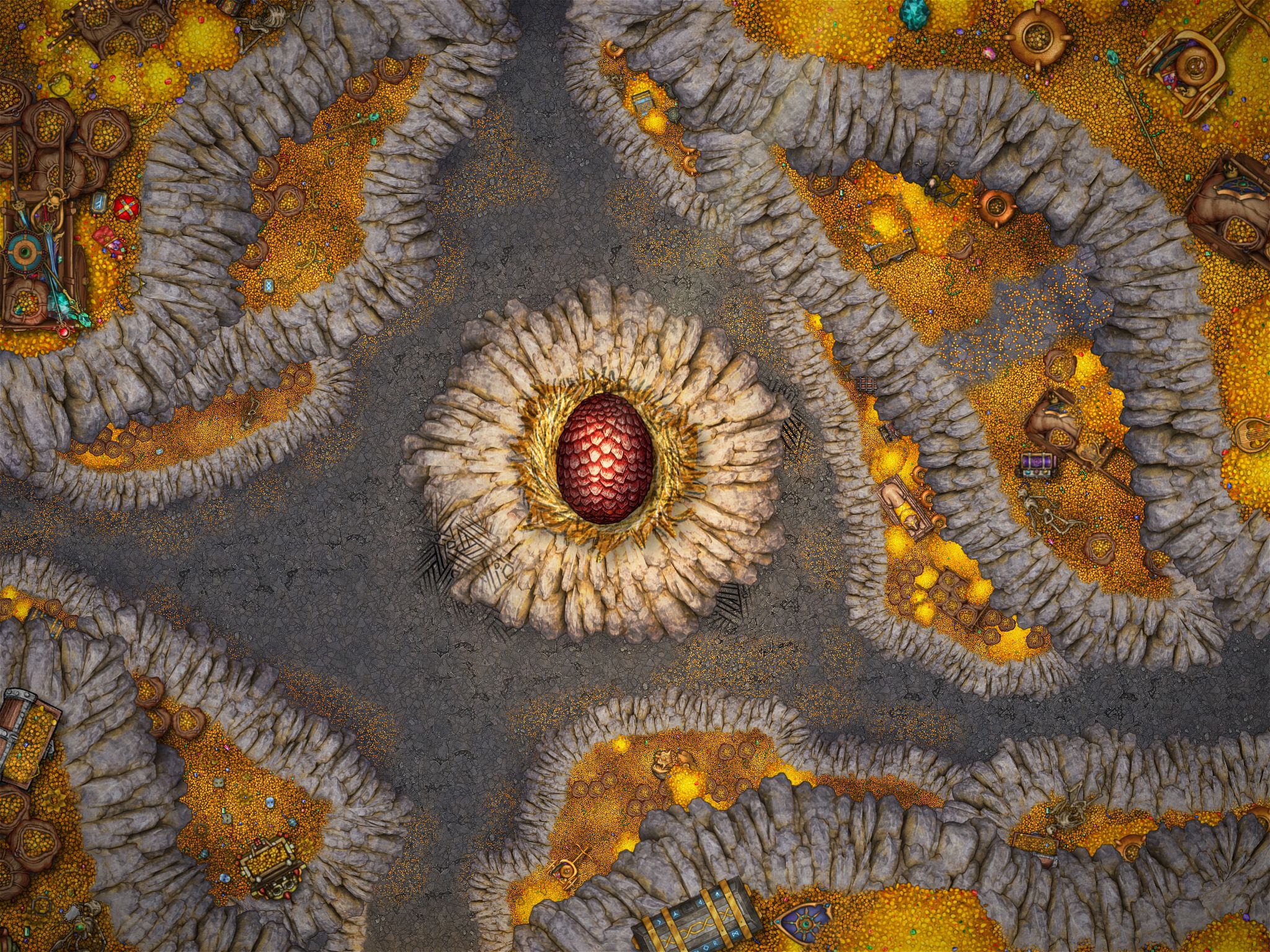 Dragons Treasure Hoard (EA Assets Used) | Inkarnate - Create Fantasy ...