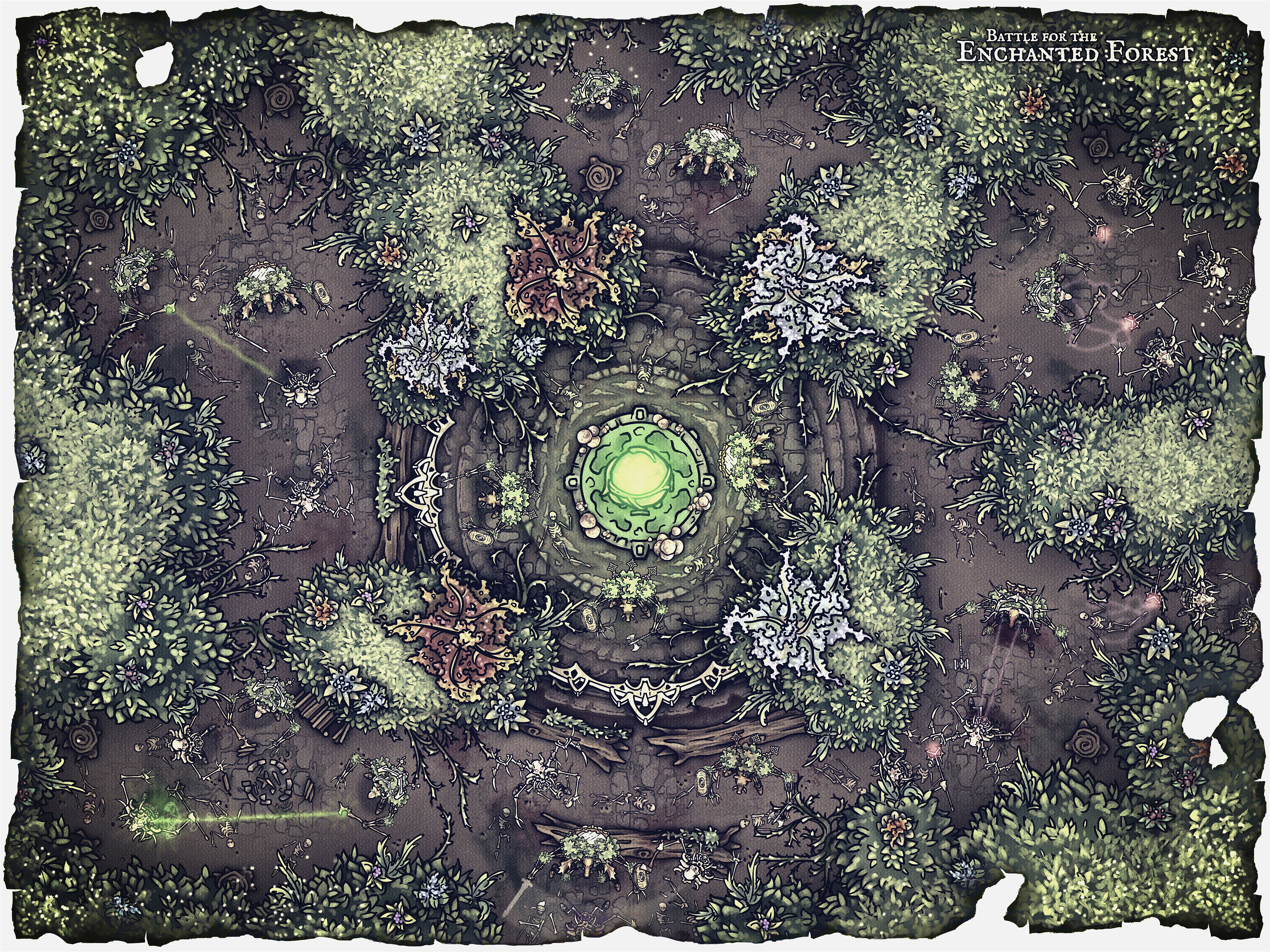 Battle for the Enchanted Forest | Inkarnate - Create Fantasy Maps Online