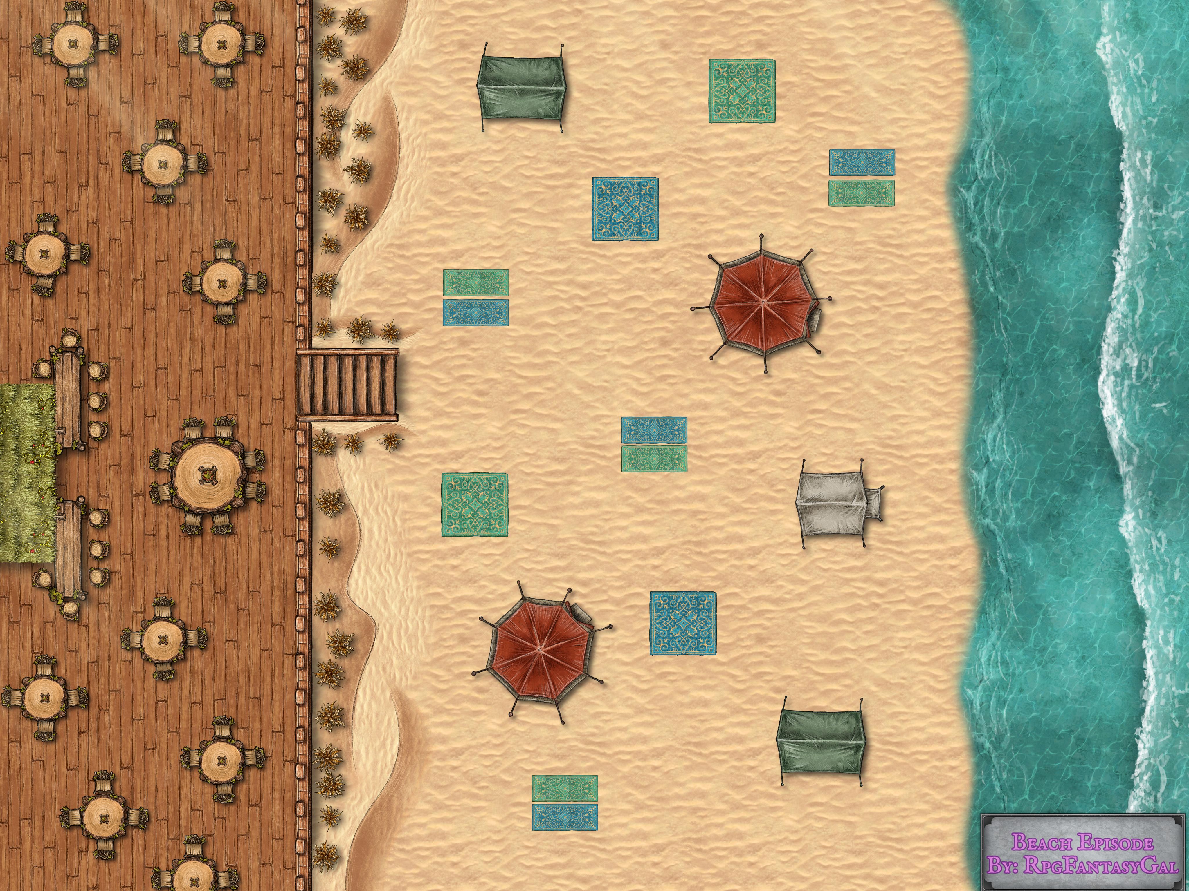 Beach Episode Day Time | Inkarnate - Create Fantasy Maps Online