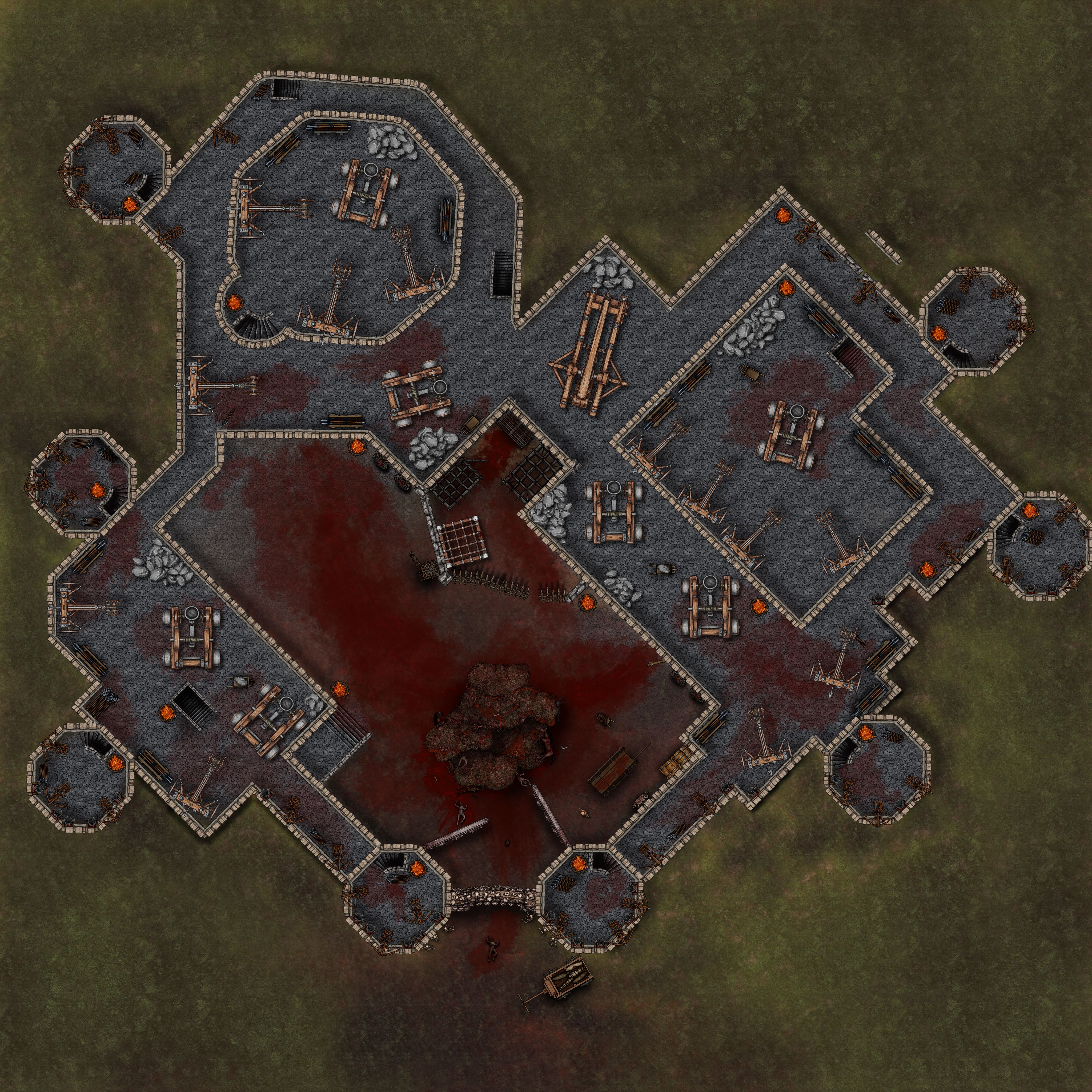 Bhaalspawn Fortress lvl 3 | Inkarnate - Create Fantasy Maps Online