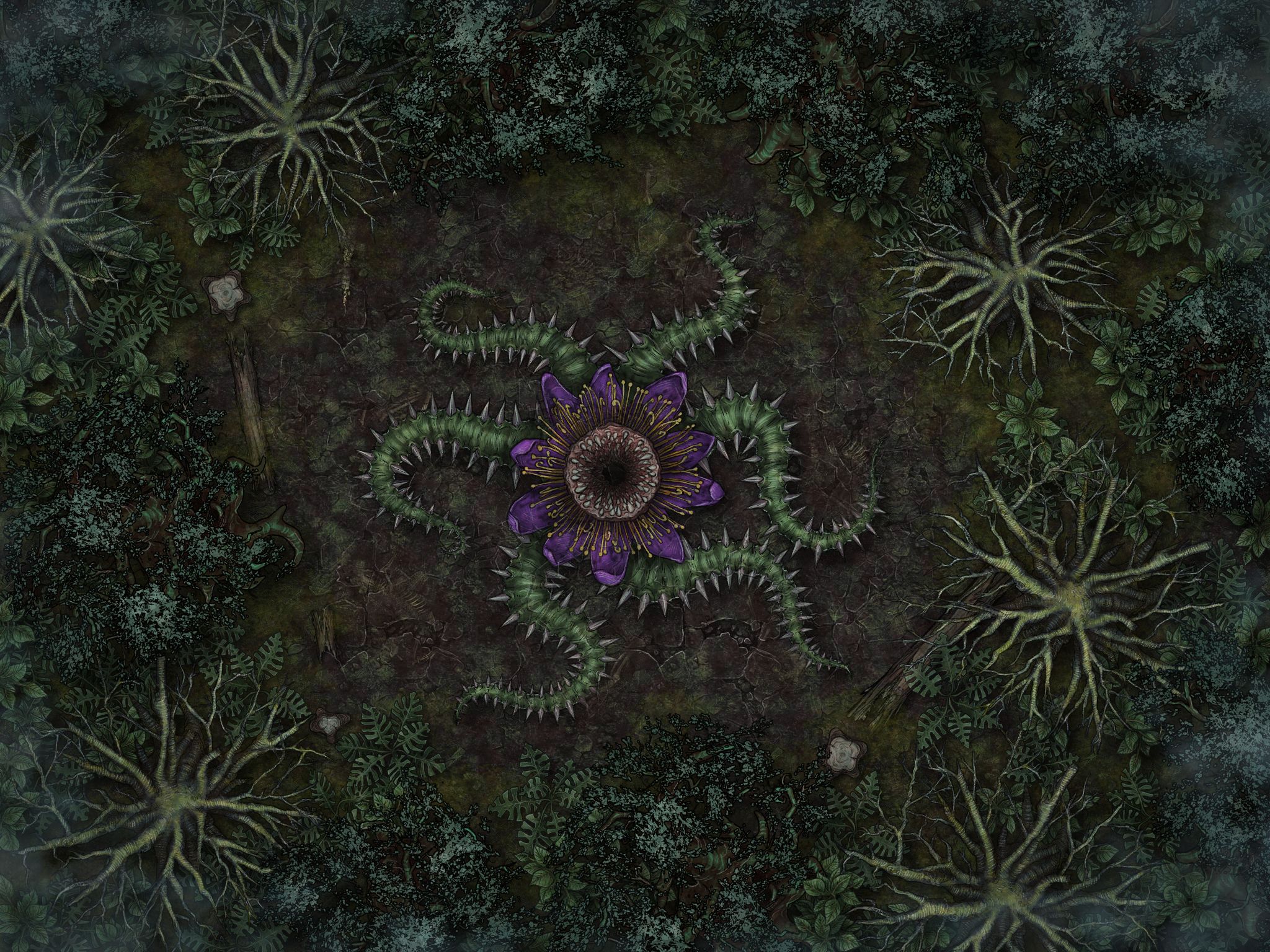 Corrupted forest | Inkarnate - Create Fantasy Maps Online