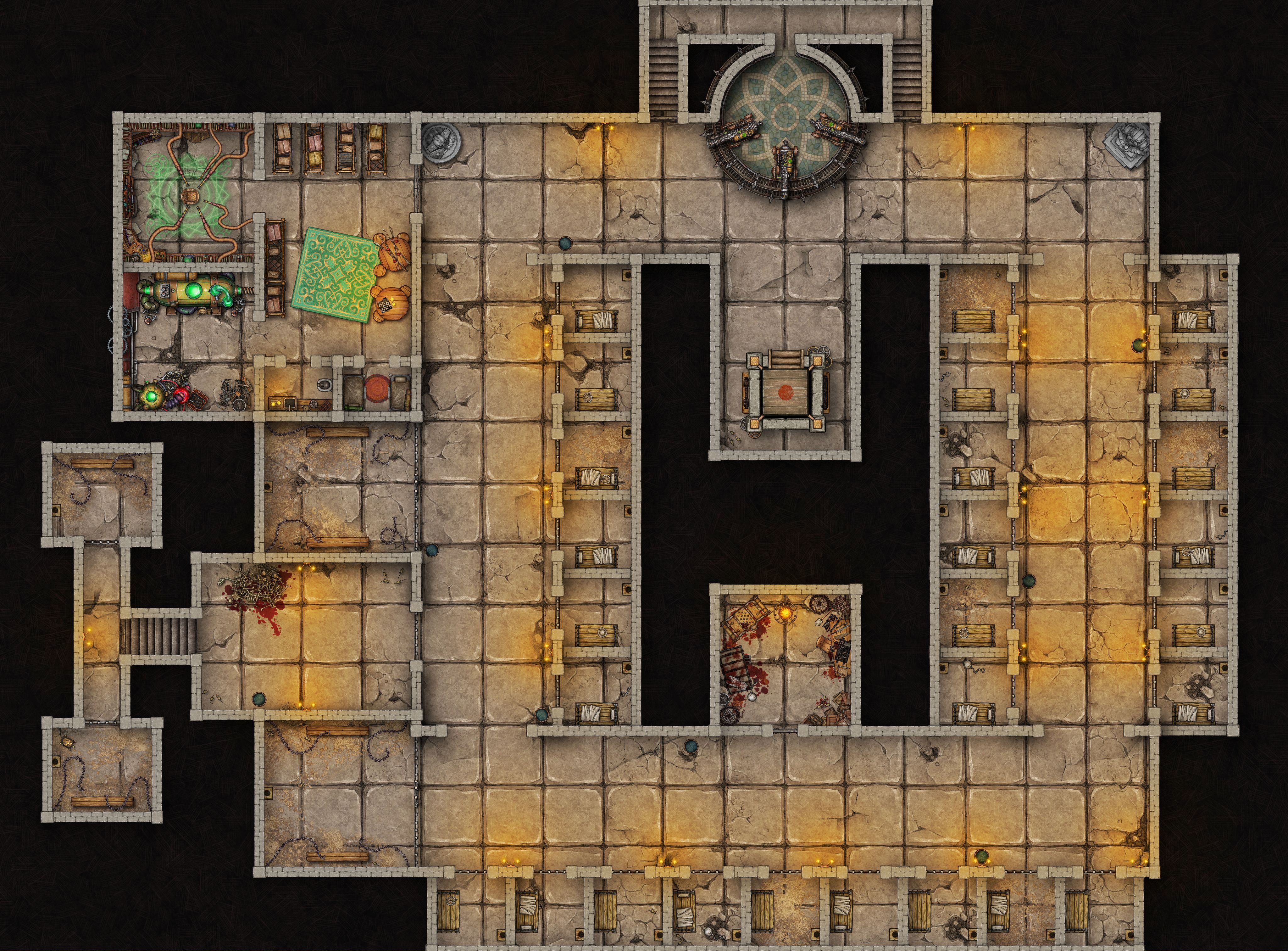 Prison cellar (no lights) | Inkarnate - Create Fantasy Maps Online