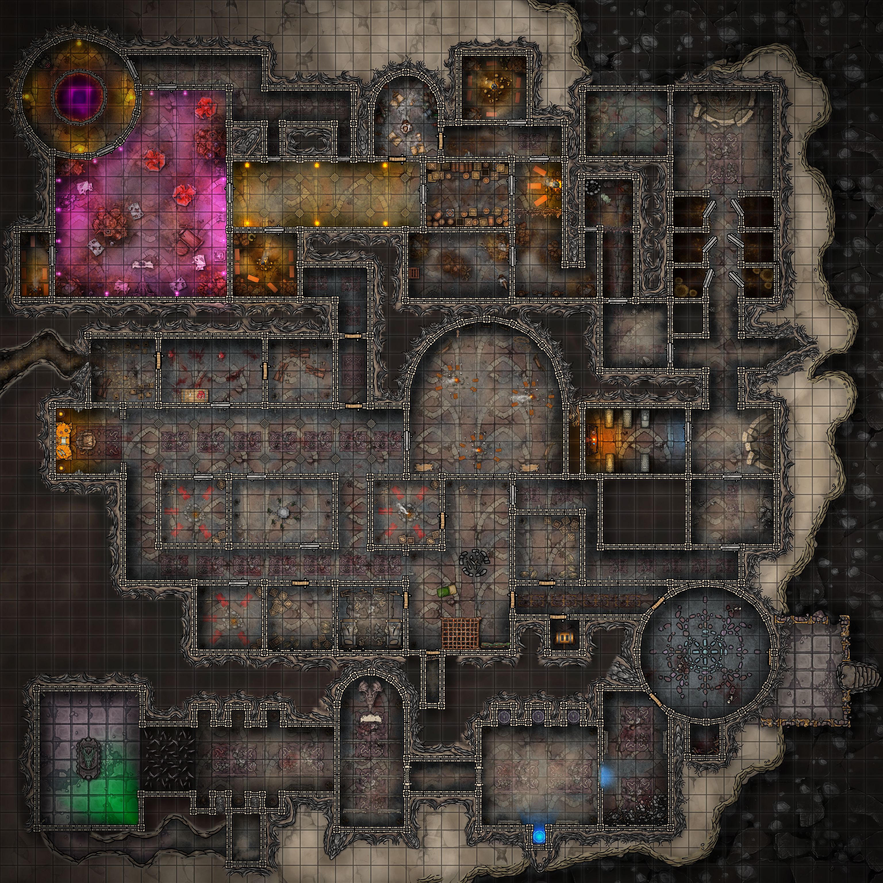 The Sunless Citadel | Inkarnate - Create Fantasy Maps Online