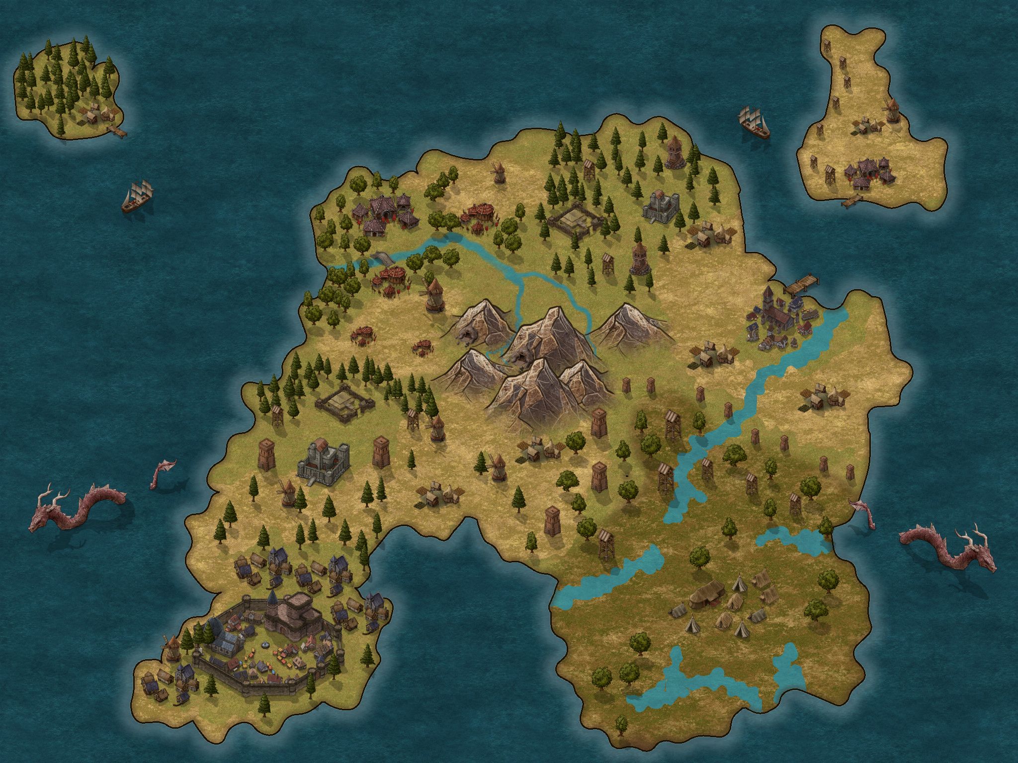 Rengia island | Inkarnate - Create Fantasy Maps Online