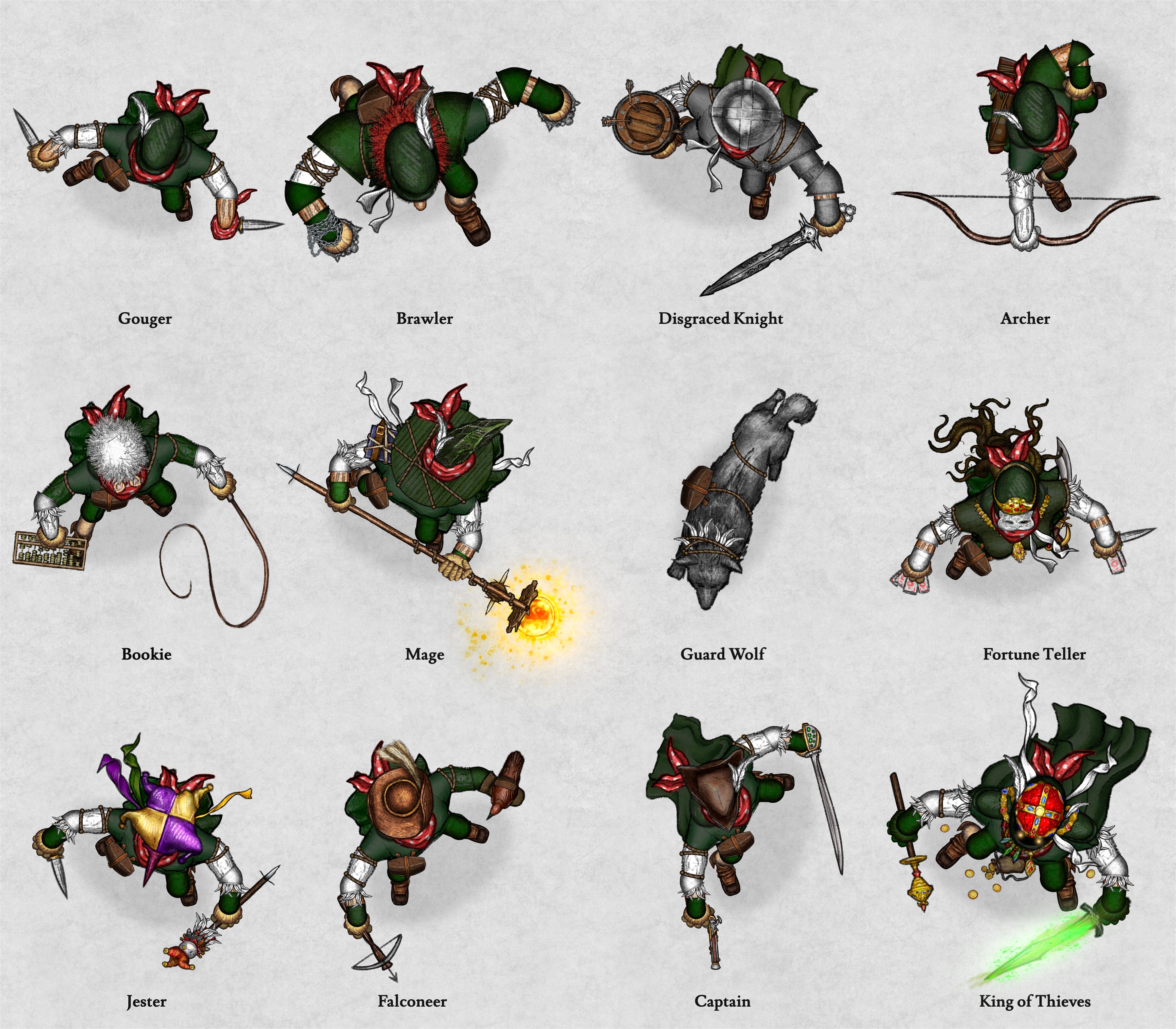 Bandit Gang Monster Tokens | Inkarnate - Create Fantasy Maps Online