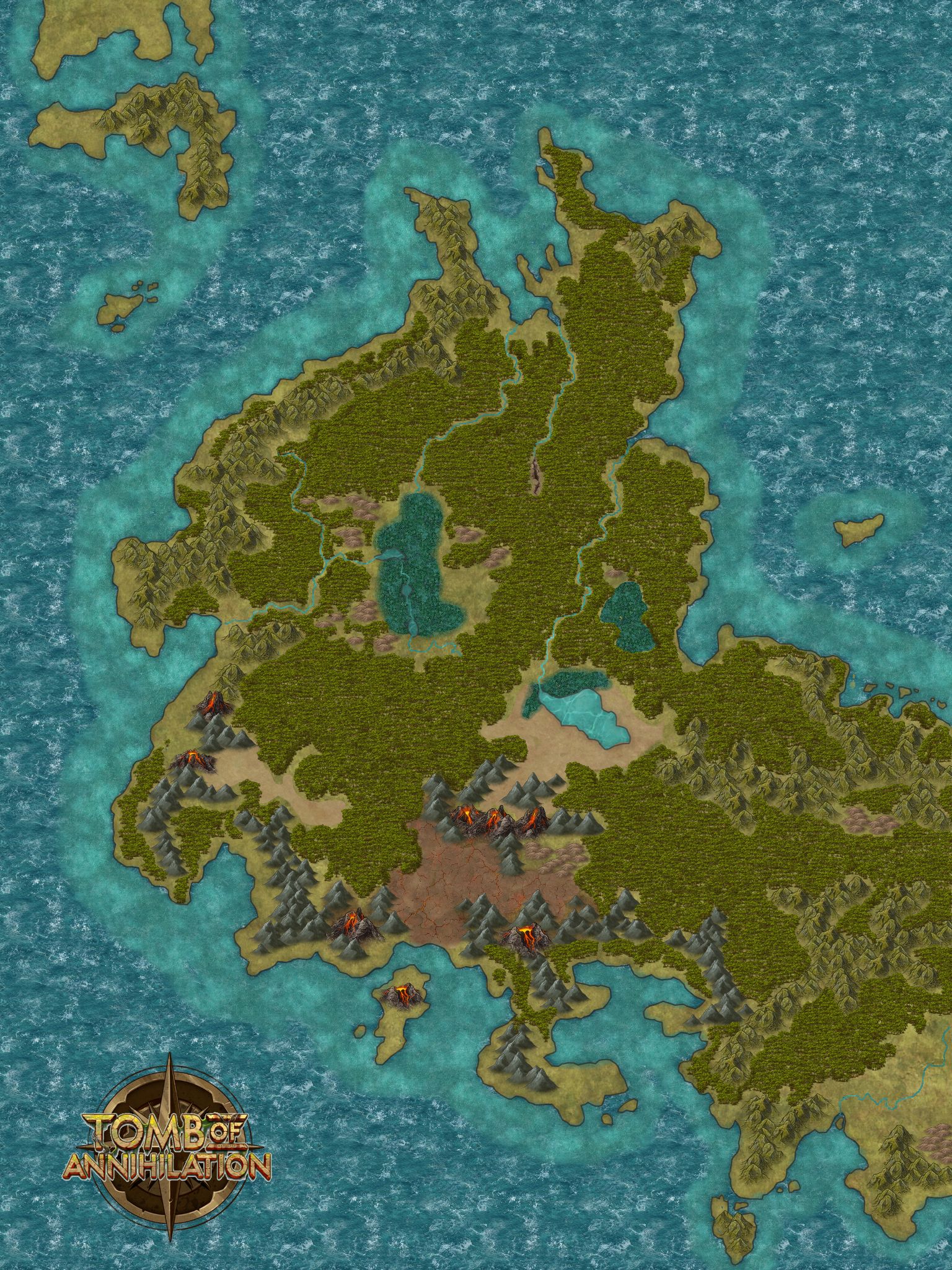 Chult Player Map | Inkarnate - Create Fantasy Maps Online