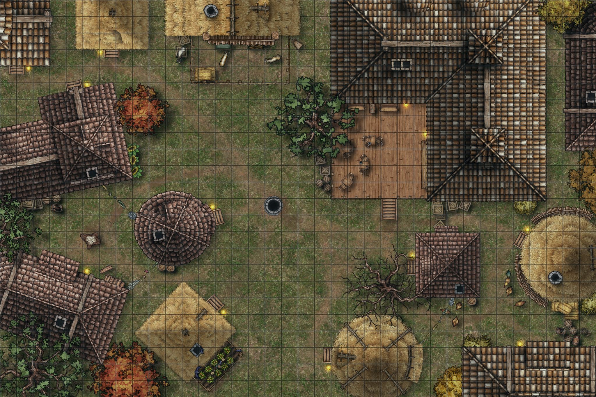 Village battlemap | Inkarnate - Create Fantasy Maps Online