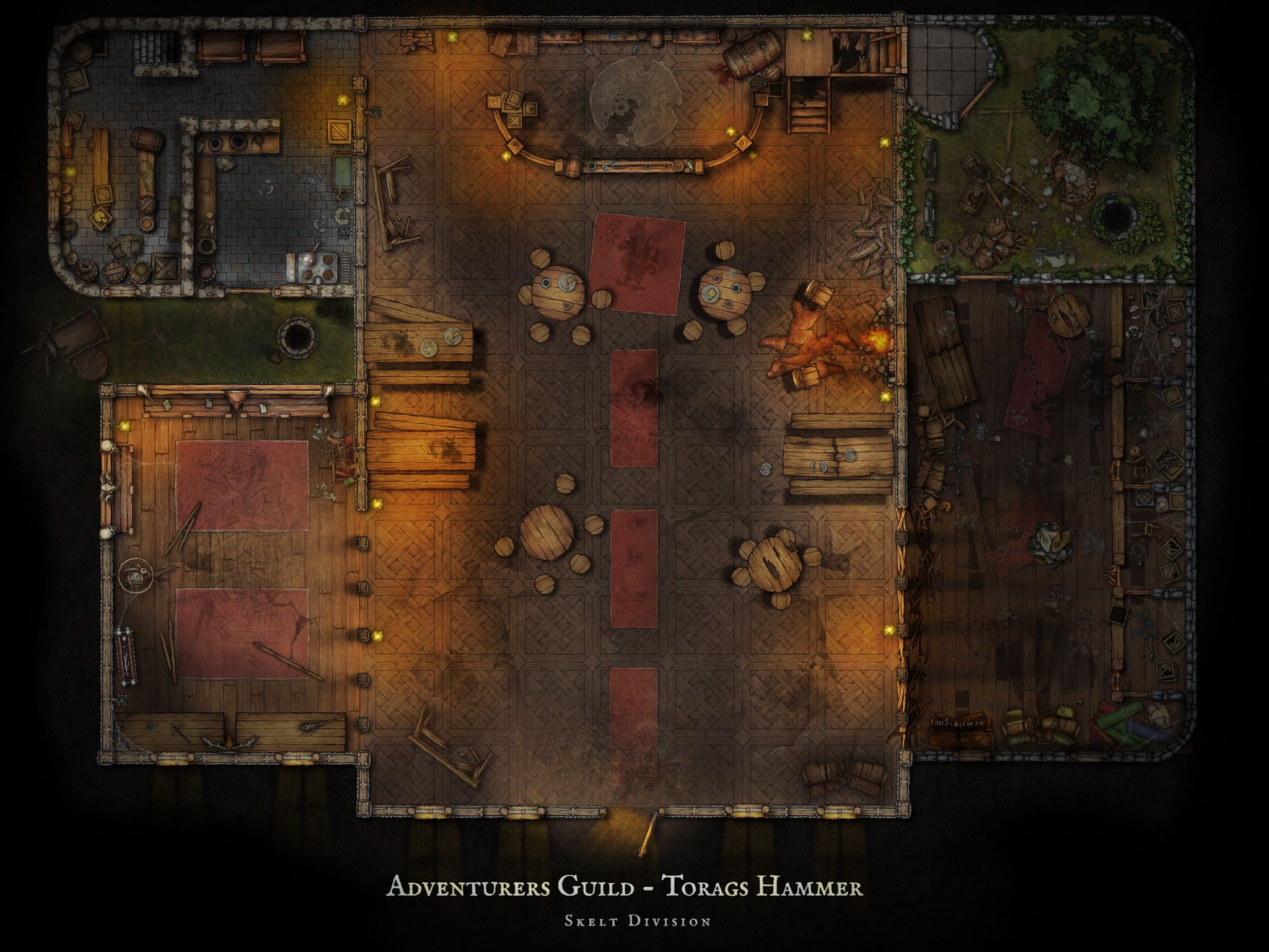 Adventurers Guild Torags Hammer Tier 1 | Inkarnate - Create Fantasy ...