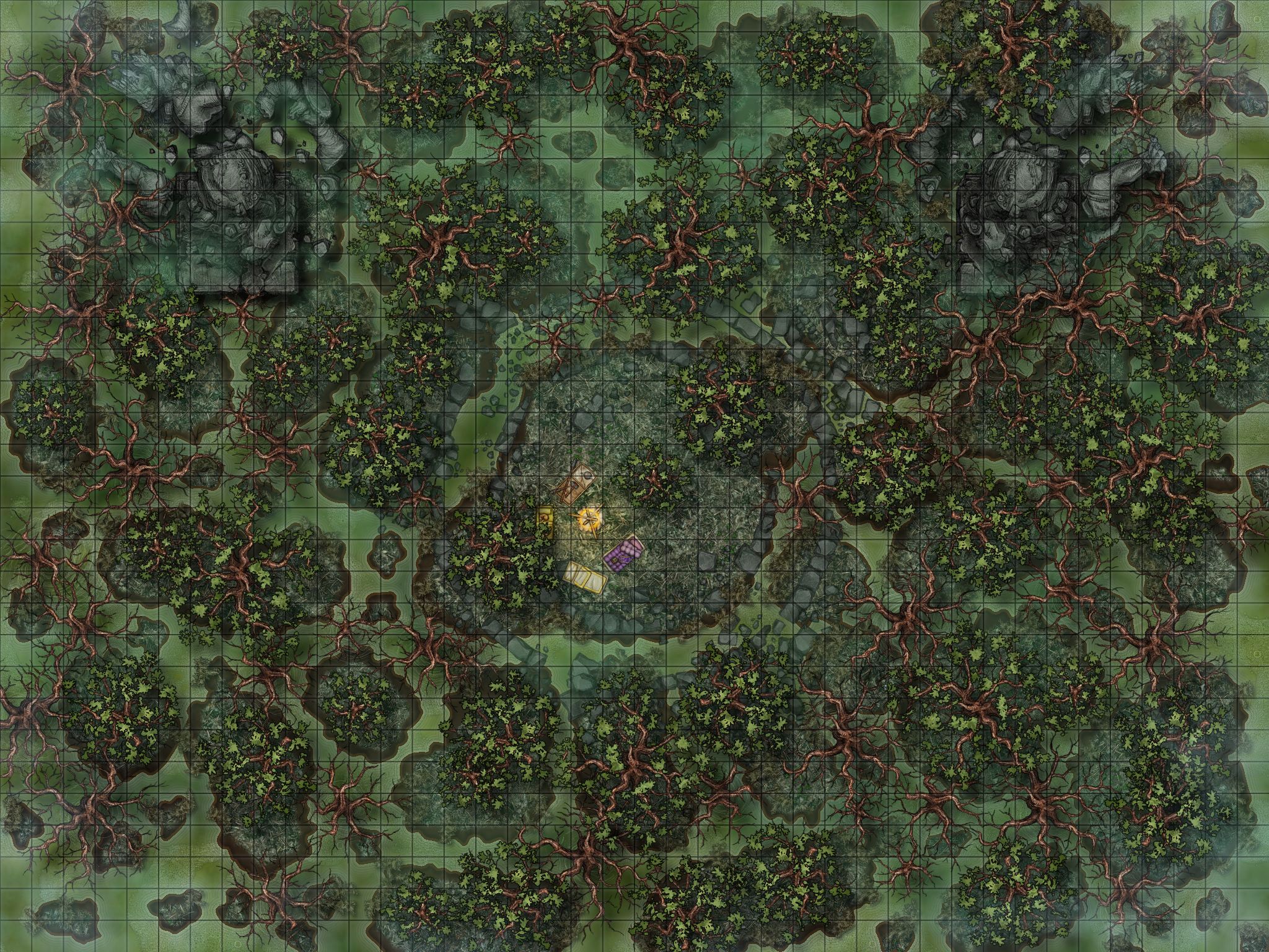 Swamp camp | Inkarnate - Create Fantasy Maps Online