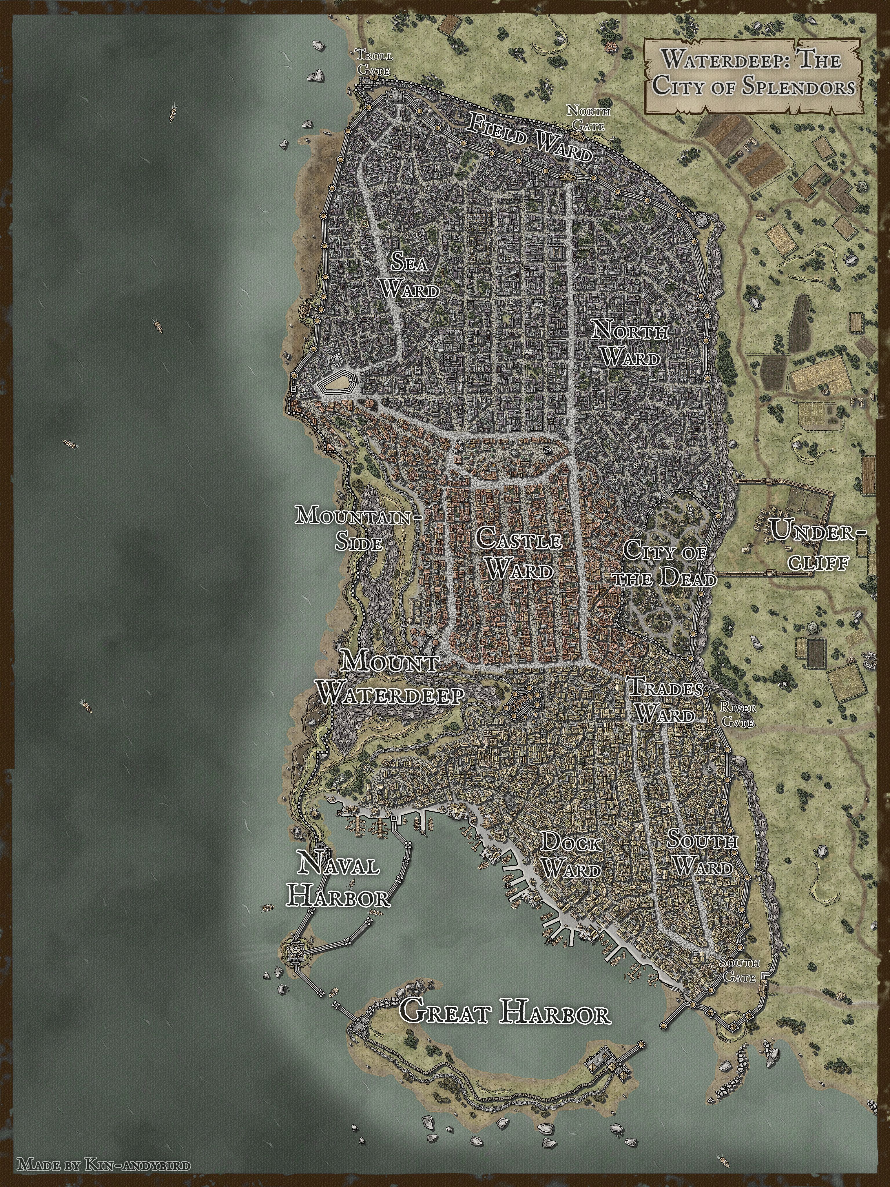 Waterdeep 4k | Inkarnate - Create Fantasy Maps Online