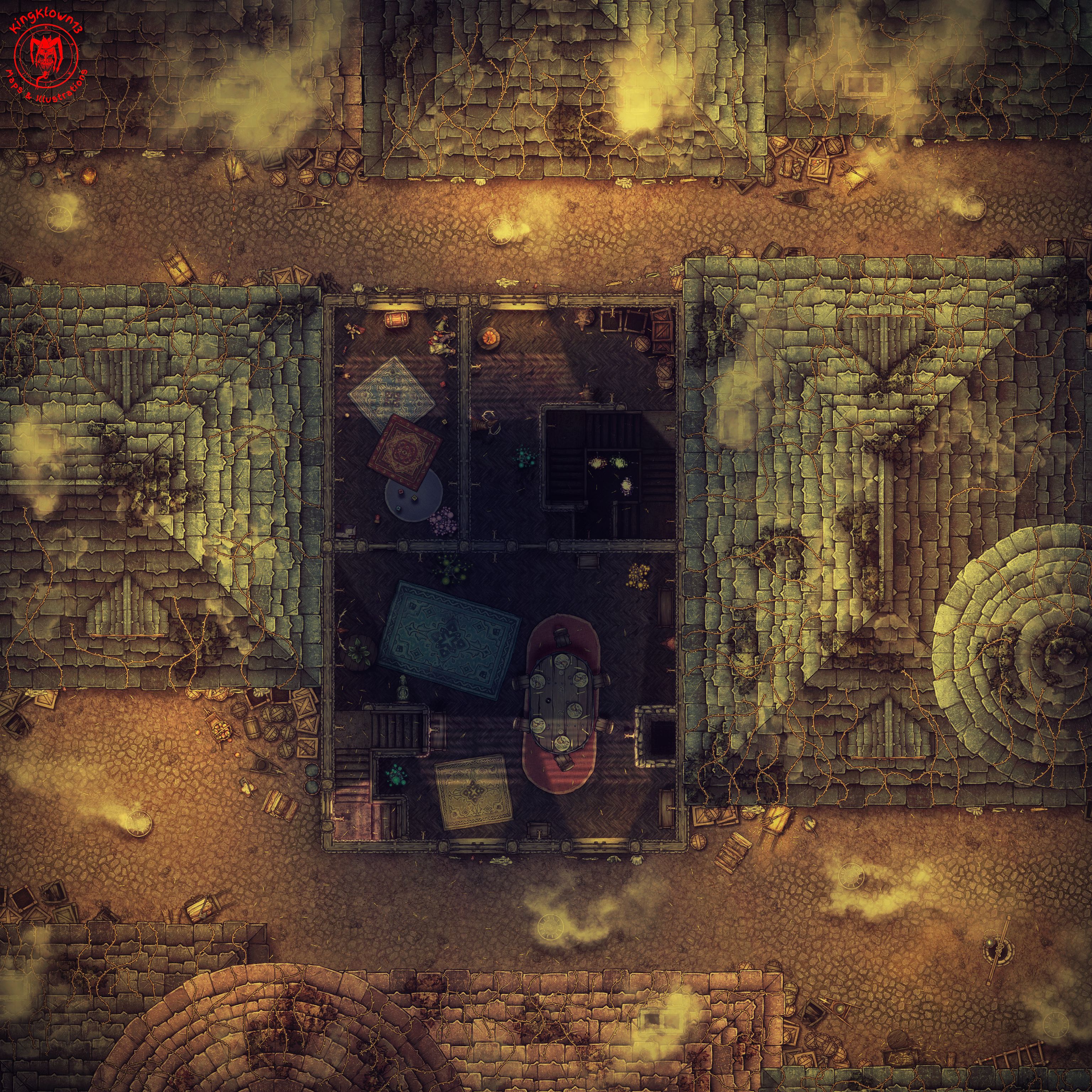 Fantasy Interiors: A Common House (First Floor) | Inkarnate - Create ...