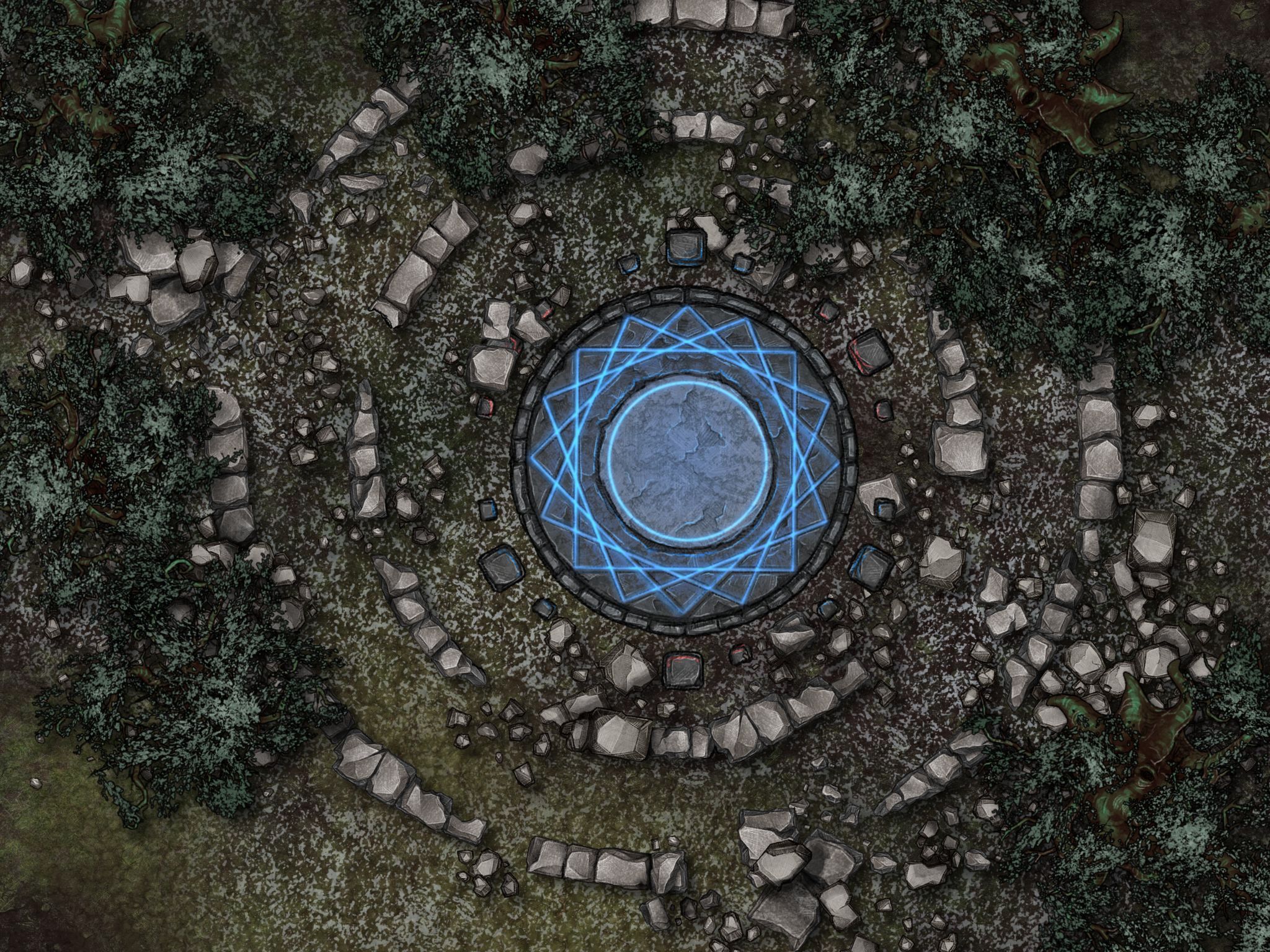 MAGIC CIRCLE In the forest | Inkarnate - Create Fantasy Maps Online