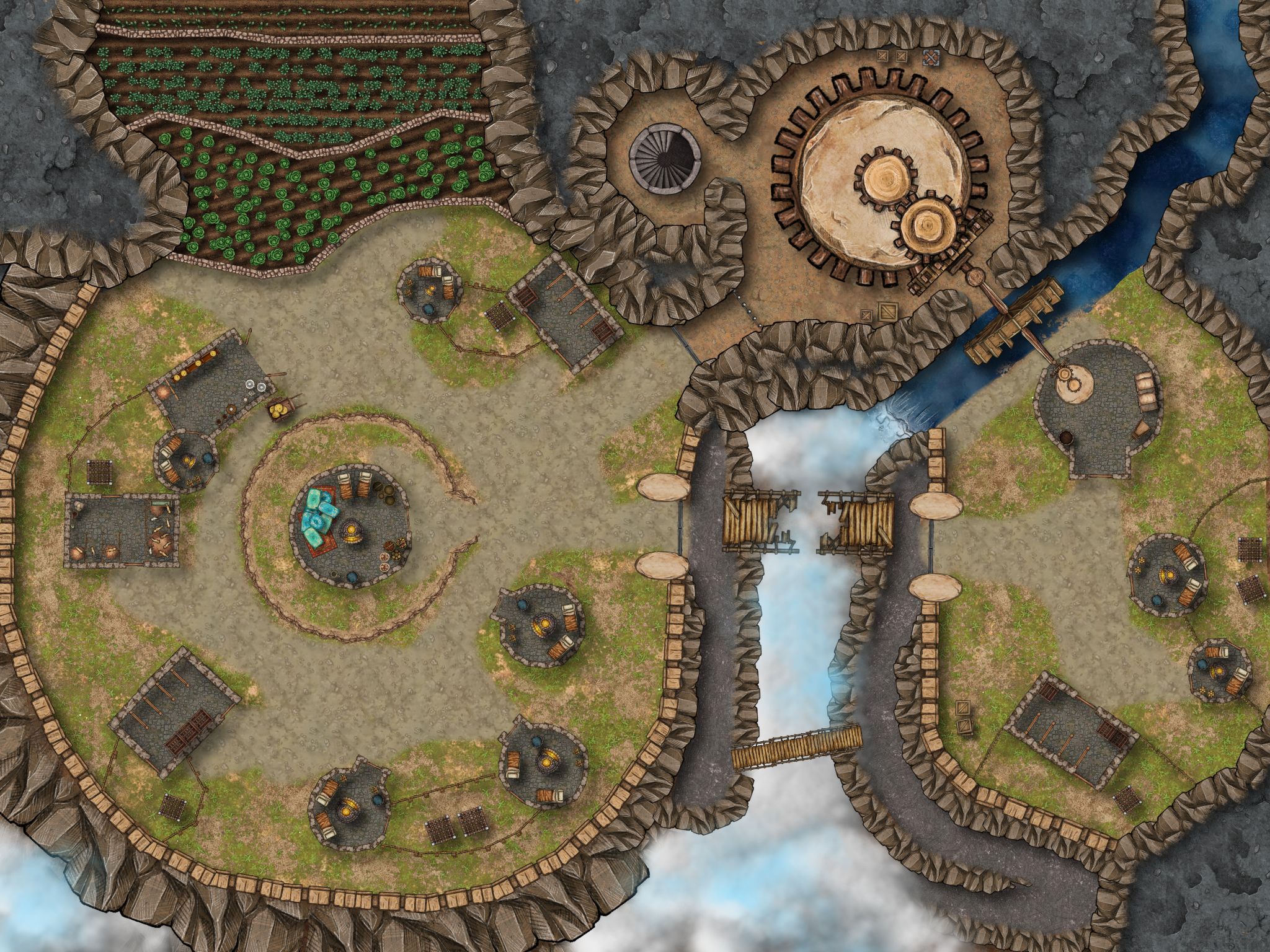 Yakfolk Village | Inkarnate - Create Fantasy Maps Online