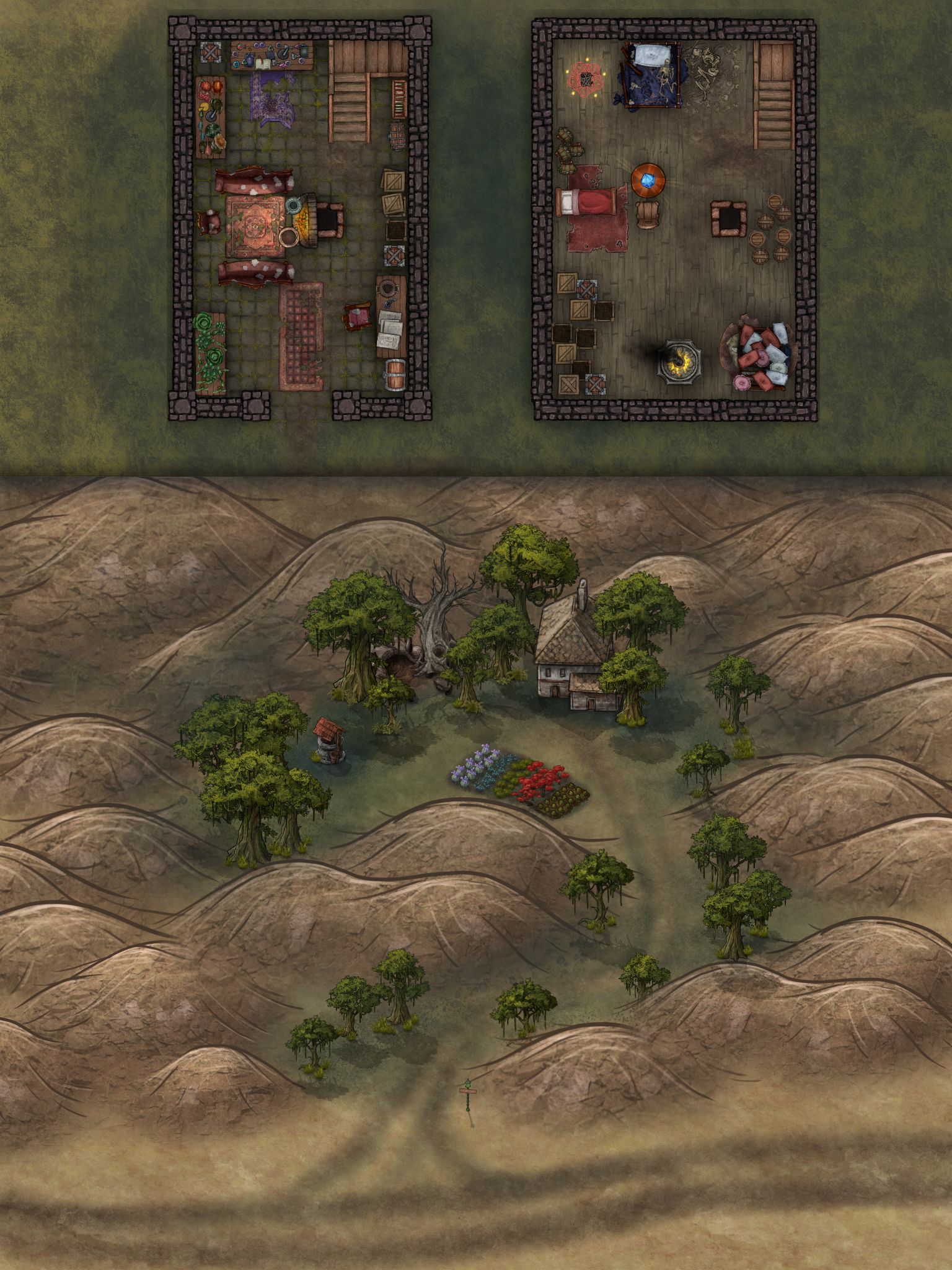 Hag cottage | Inkarnate - Create Fantasy Maps Online