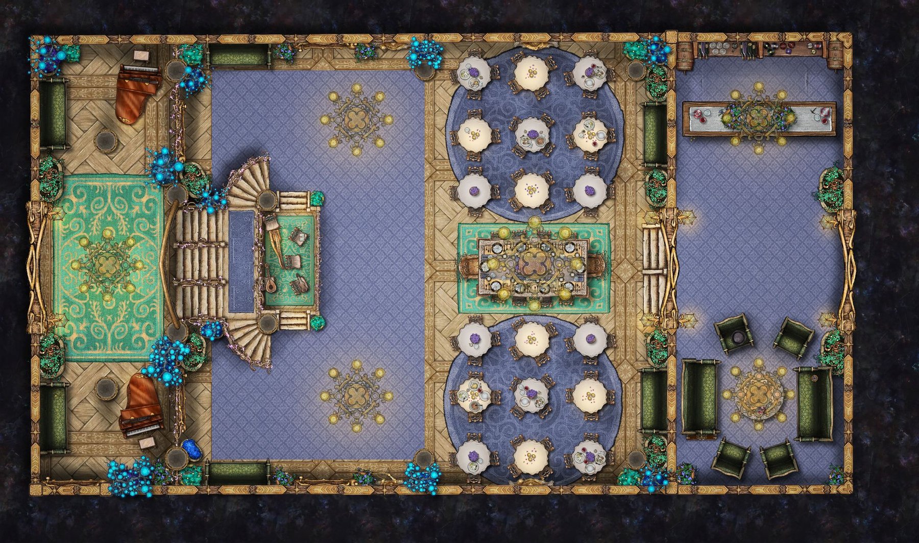 Ballroom / Party / Great Hall | Inkarnate - Create Fantasy Maps Online