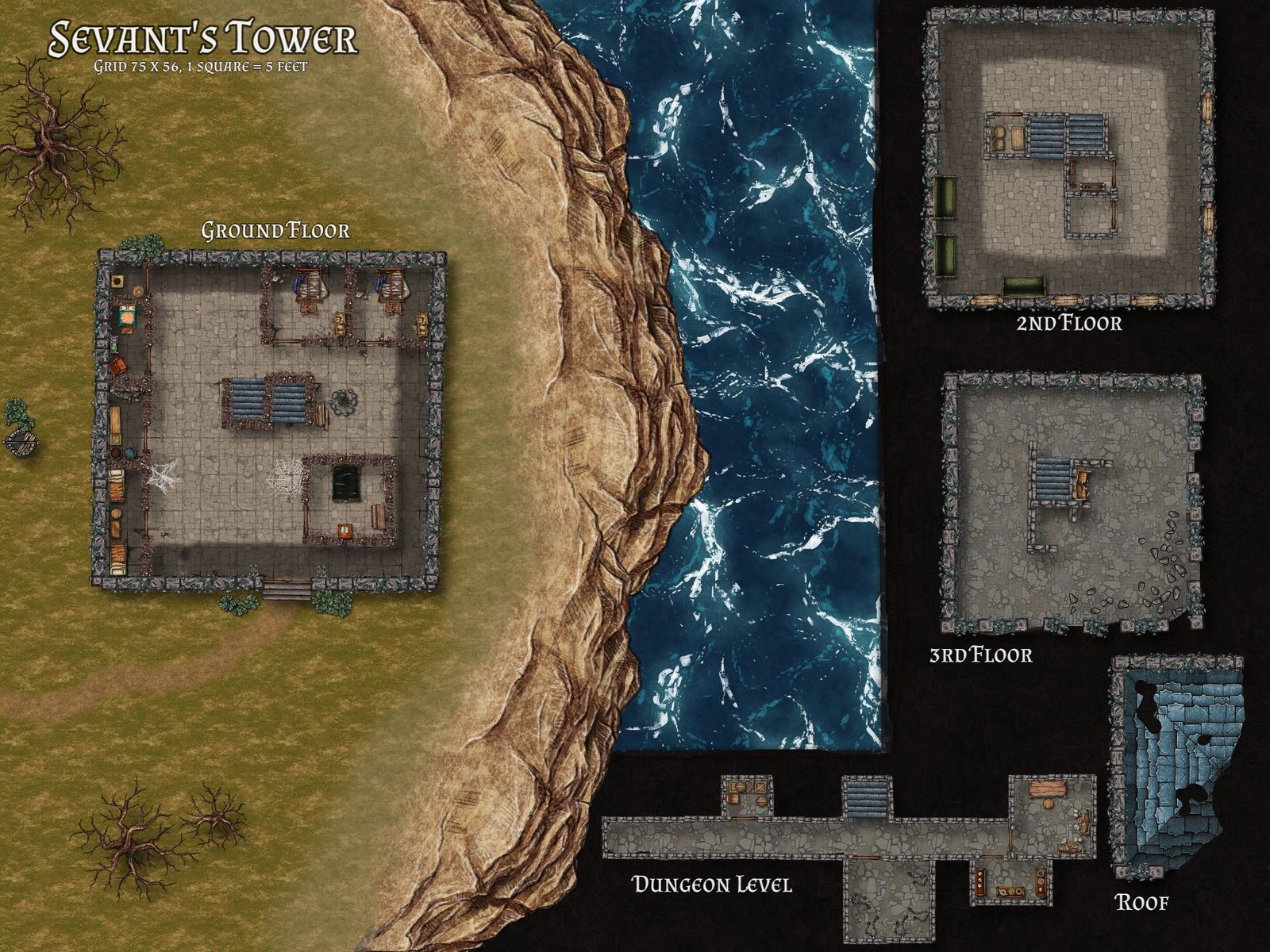 Sevant's Tower, TSR Slavers | Inkarnate - Create Fantasy Maps Online