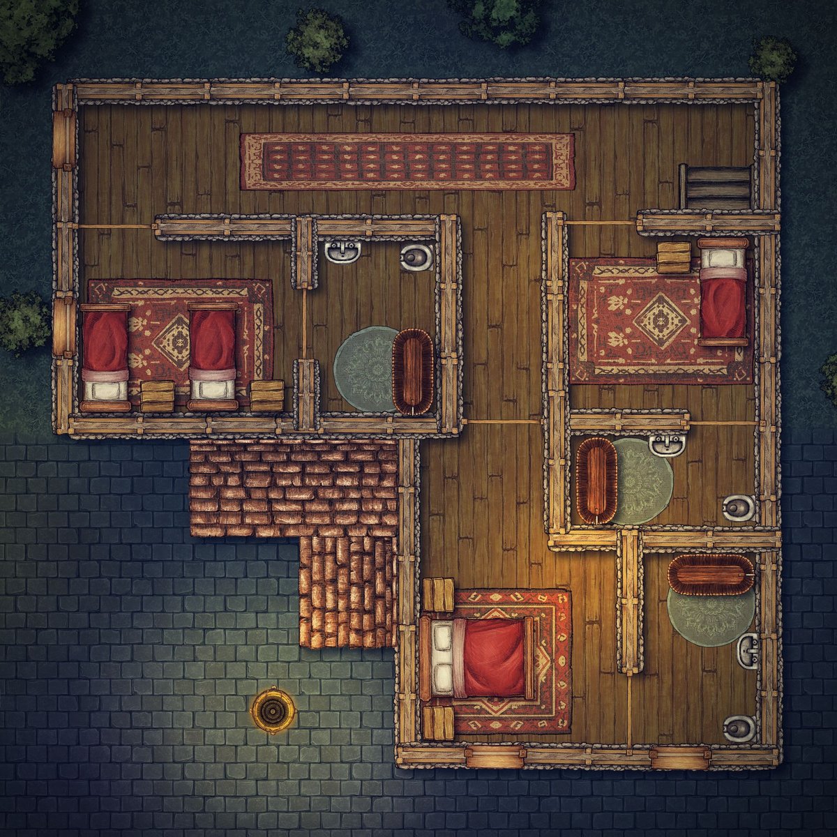 Graymoor Bend- 2nd Floor | Inkarnate - Create Fantasy Maps Online