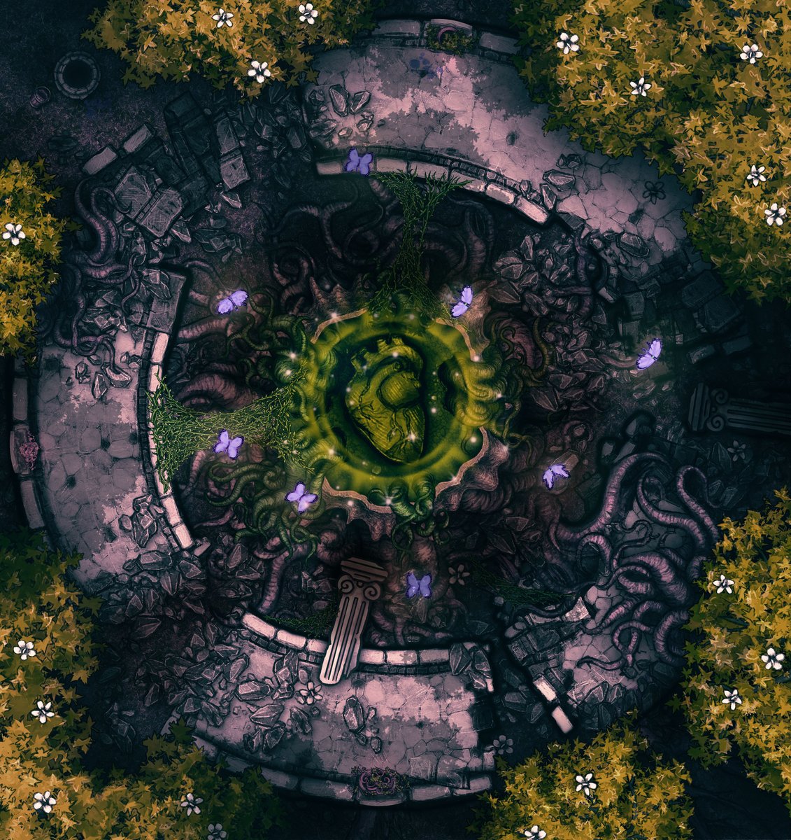 Forest Temple | Inkarnate - Create Fantasy Maps Online