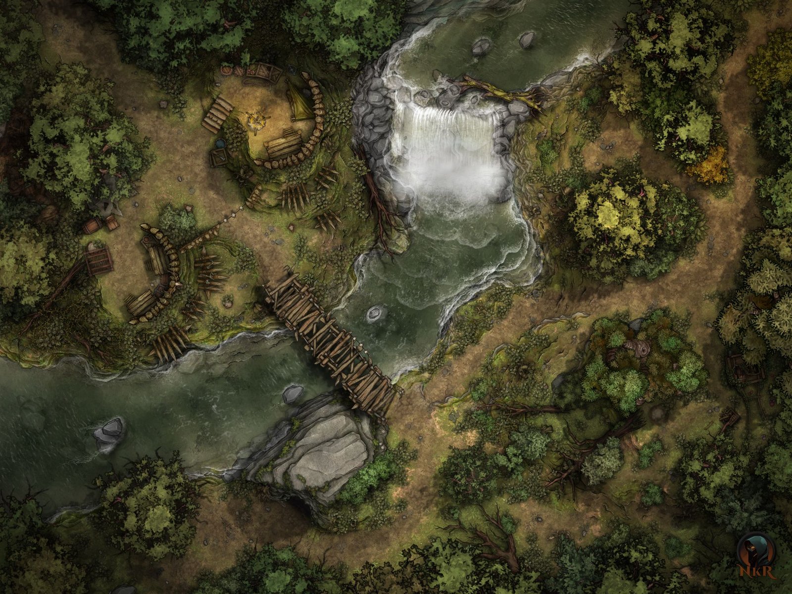 Bandit Camp Entrance | Inkarnate - Create Fantasy Maps Online