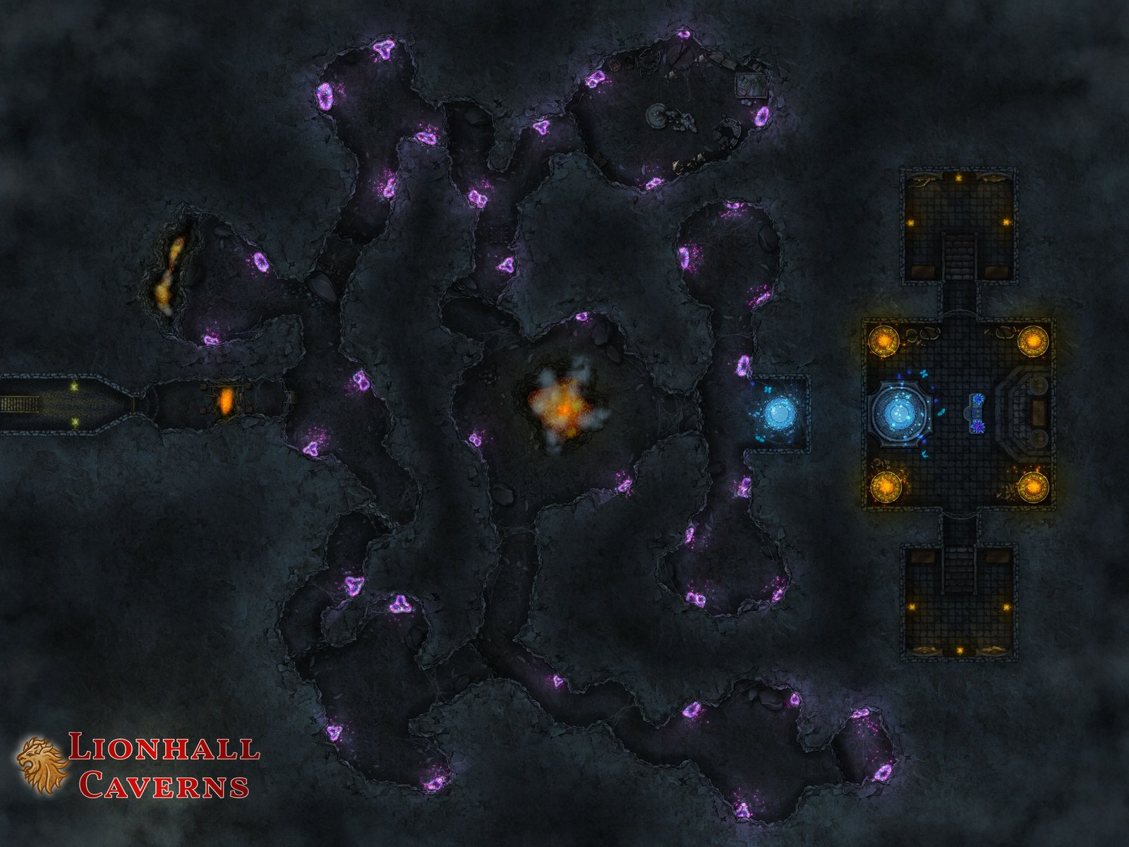 Caverns Under Lionhall | Inkarnate - Create Fantasy Maps Online