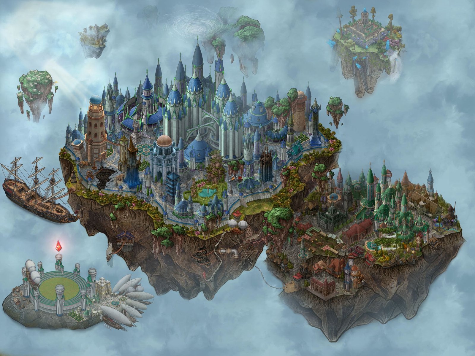 flying city | Inkarnate - Create Fantasy Maps Online
