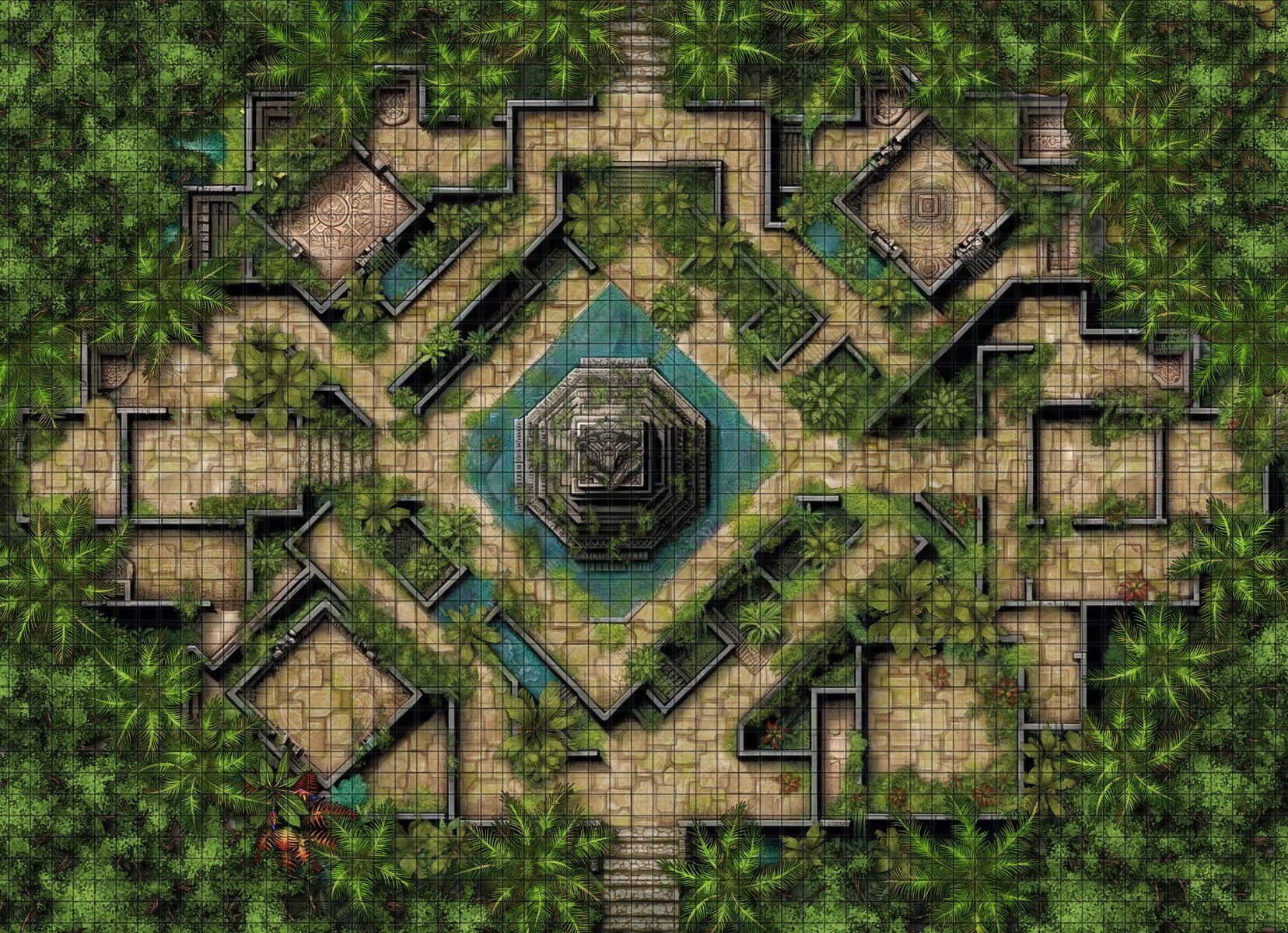 Jungle Temple | Inkarnate - Create Fantasy Maps Online